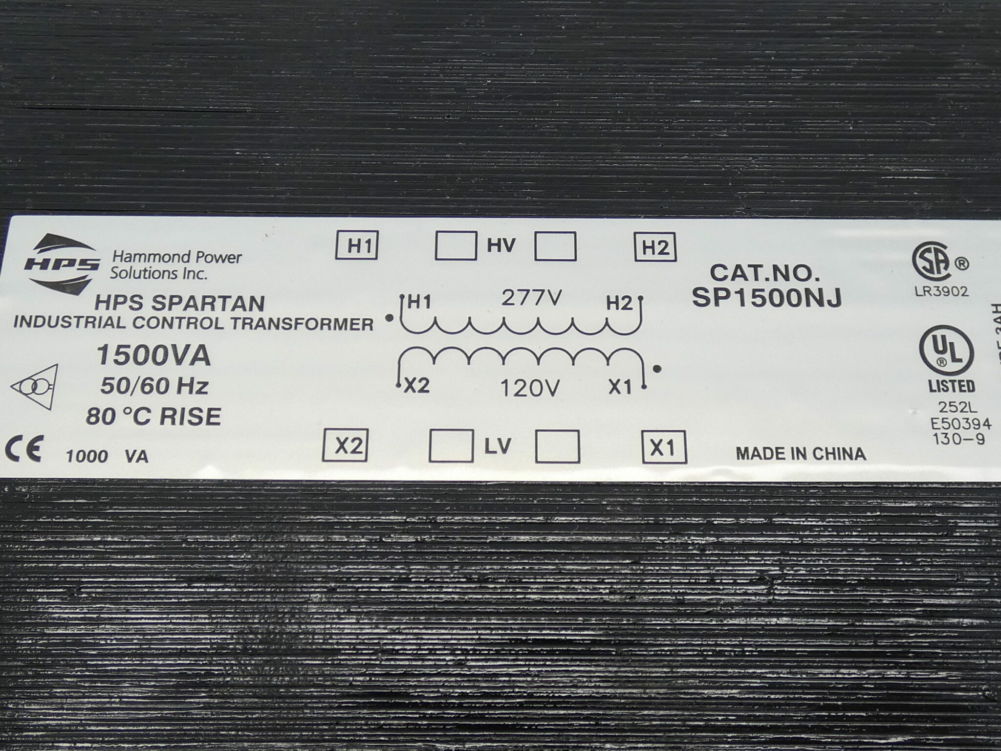 HPS Spartan SP1500NJ Industrial Open-Style Control Transformer – GPM ...