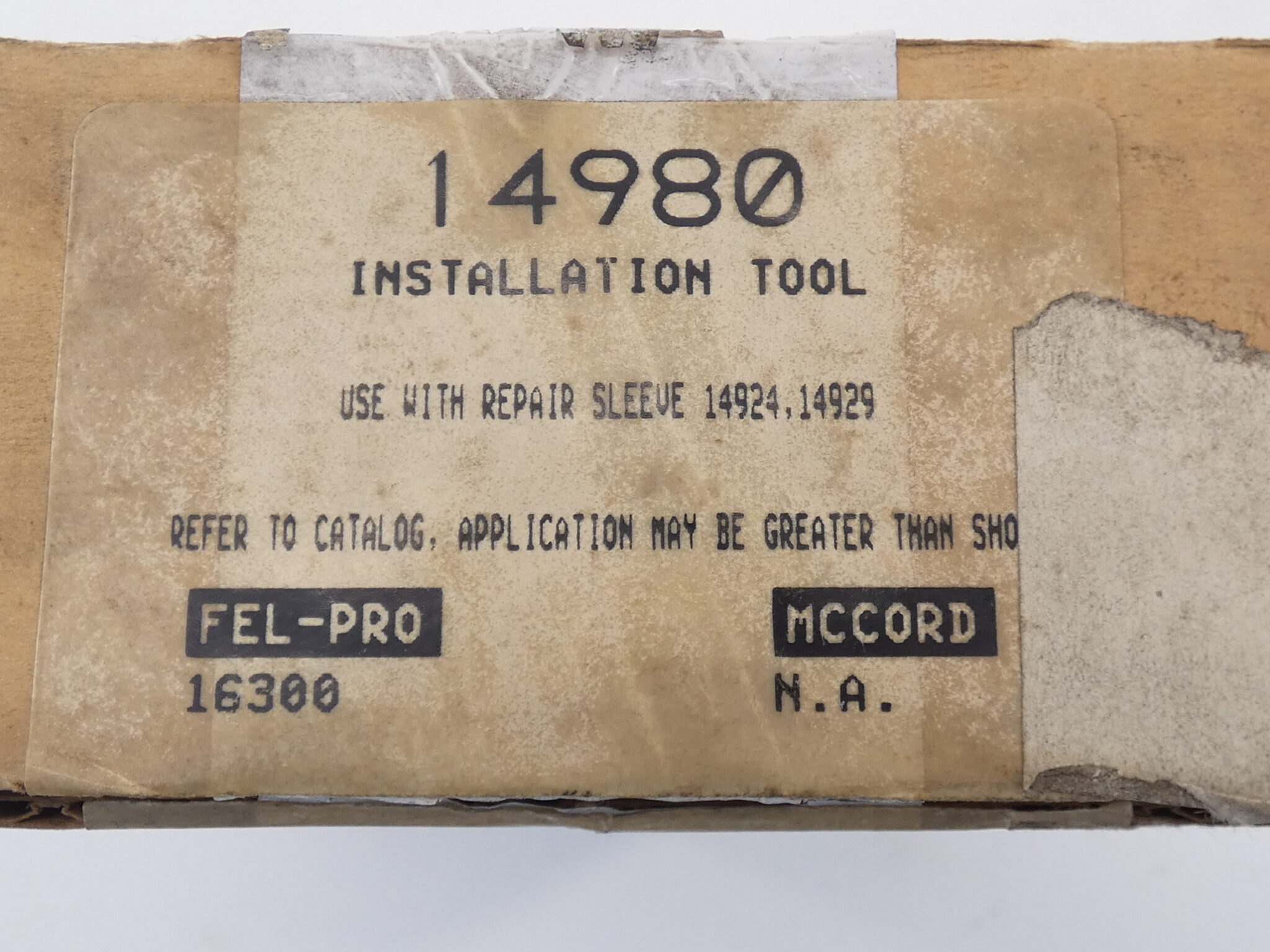 Detroit Gasket 14980 Installation Tool, Fel-Pro 16300 – GPM Surplus