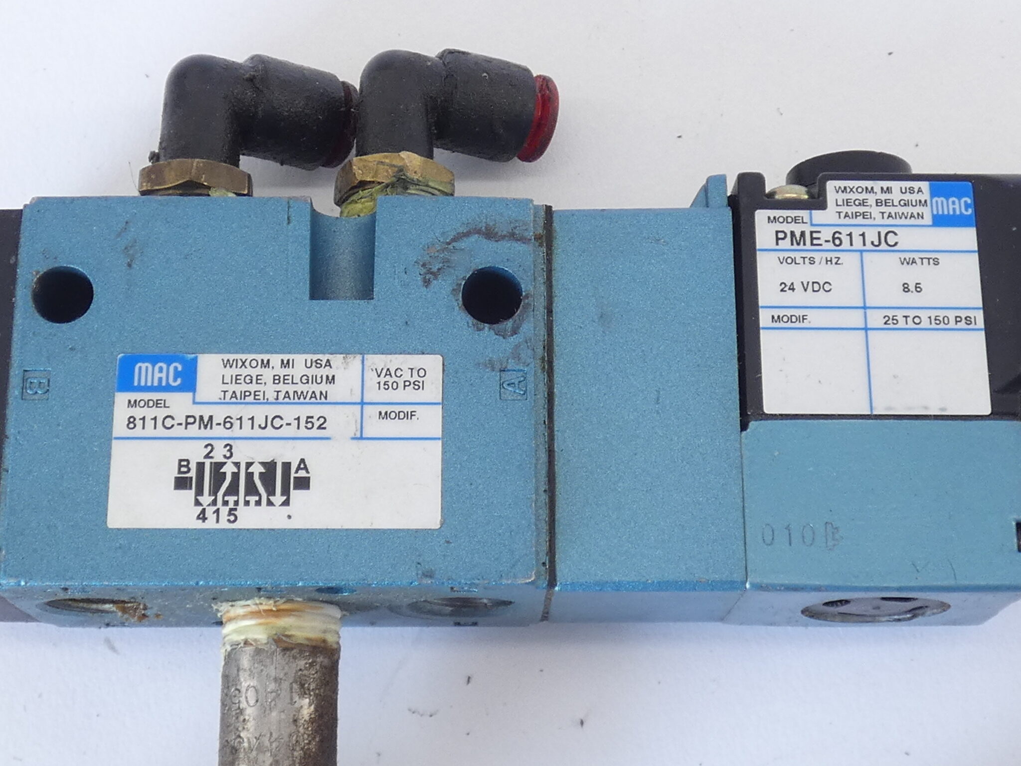 Mac Valves 811C-PM-611JC-152, PME-611JC Solenoid Valve – GPM Surplus
