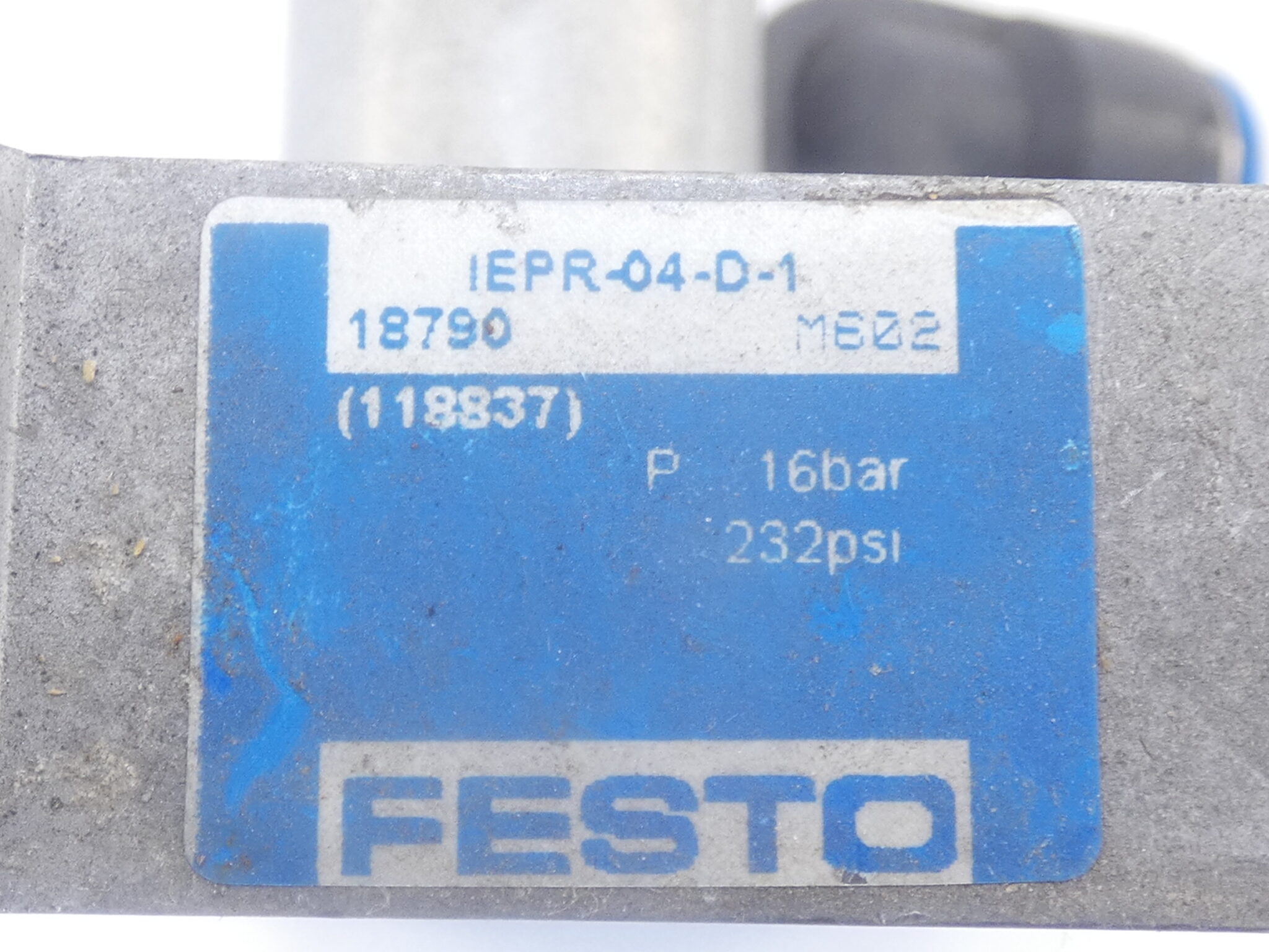 Festo IEPR-04-D-1 Valve Manifold End Plate 18790 – GPM Surplus