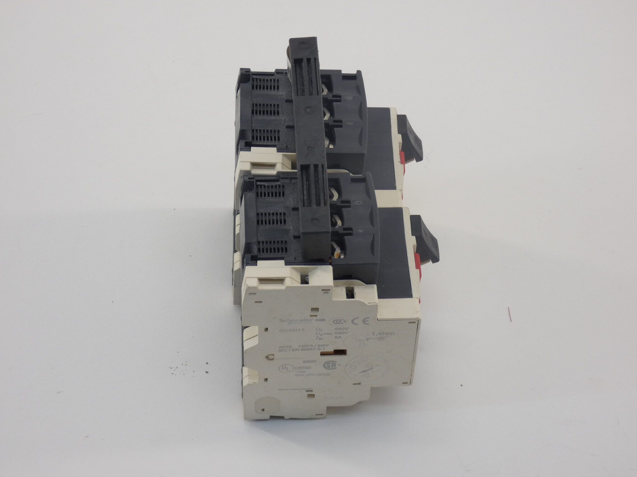*Lot of 2* Schneider Electric GV2ME10 Manual Motor Starters w/ GV2 G254 ...