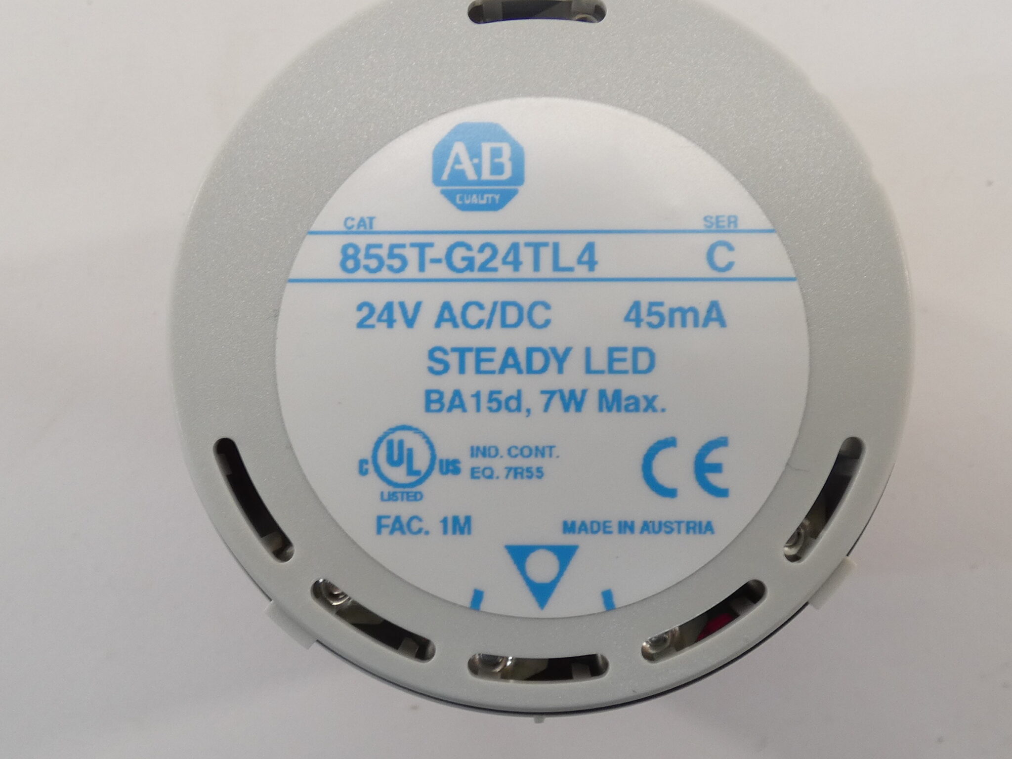 Allen-Bradley 855T-G24TL4 Red Stack Light , 24VACDC, 7W – GPM Surplus