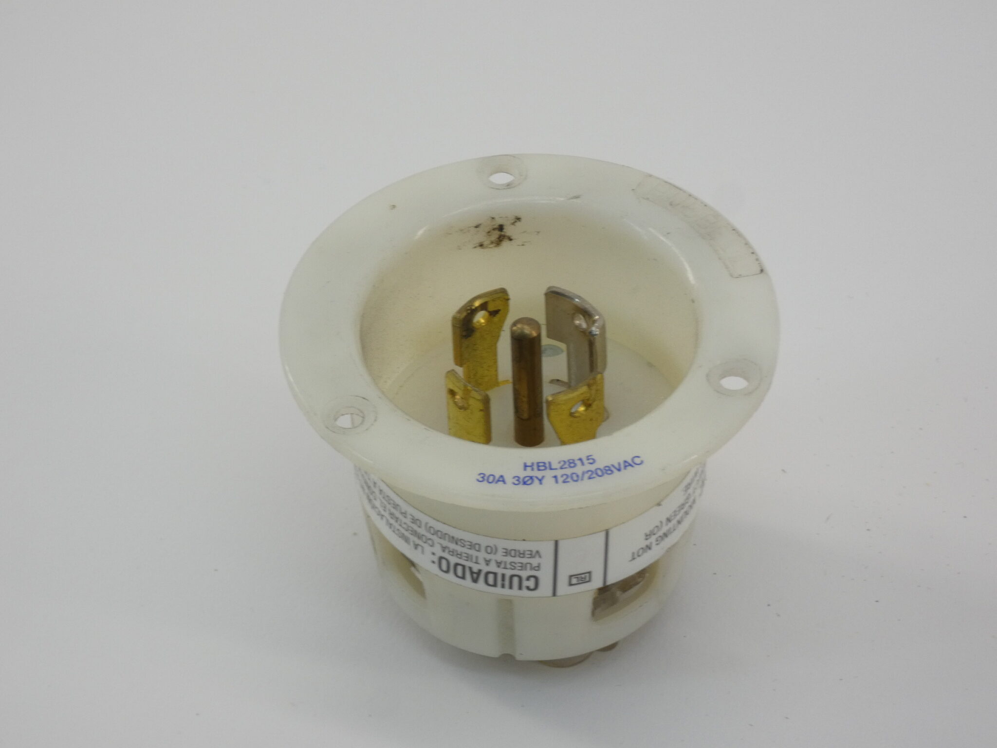 Hubbell HBL2815 Inlet, 30A, 120/208VAC – GPM Surplus