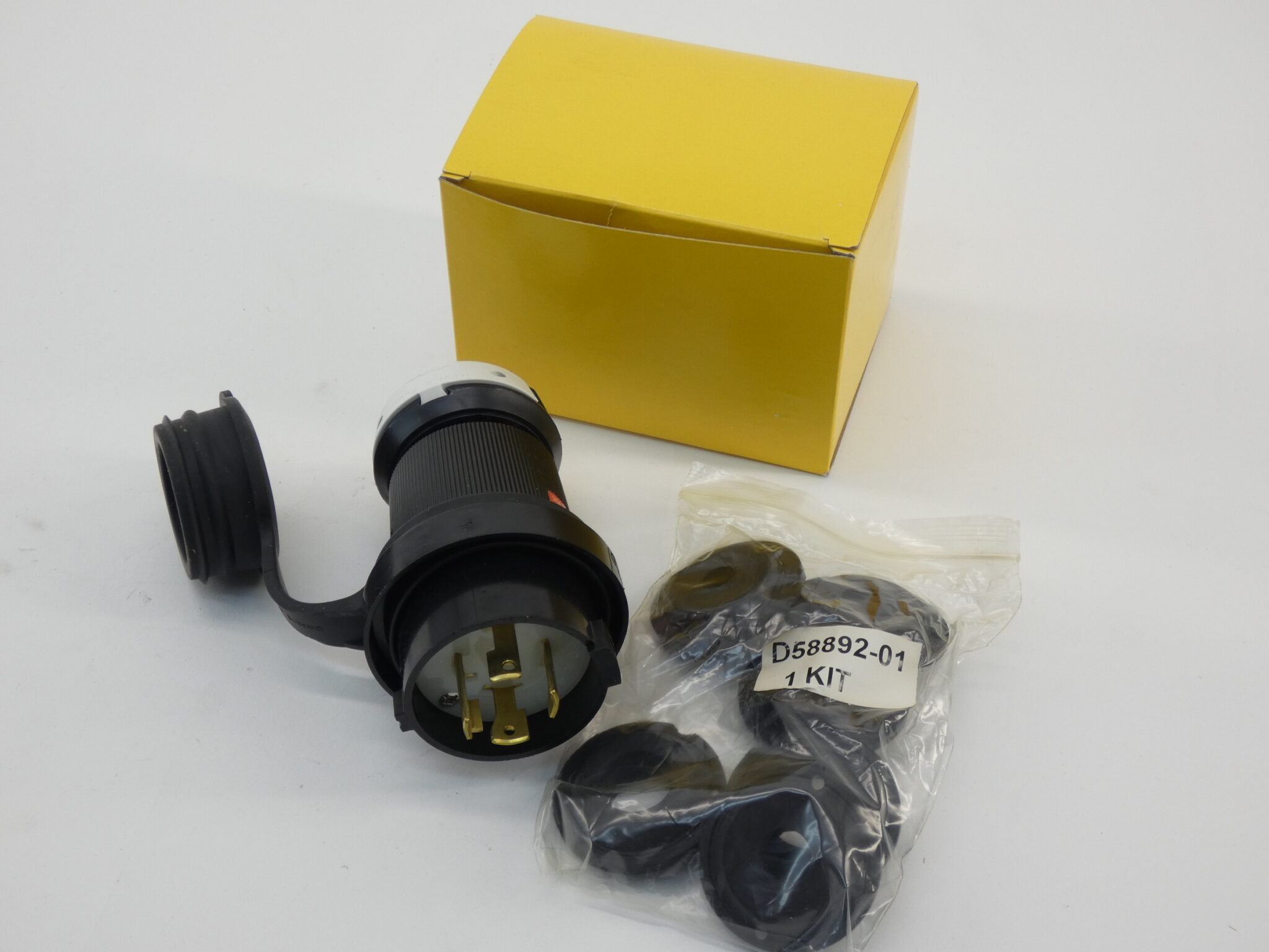 Hubbell HBL2731SW Twist-Lock Plug Watertight Safety-Shroud, 30A, 480V ...