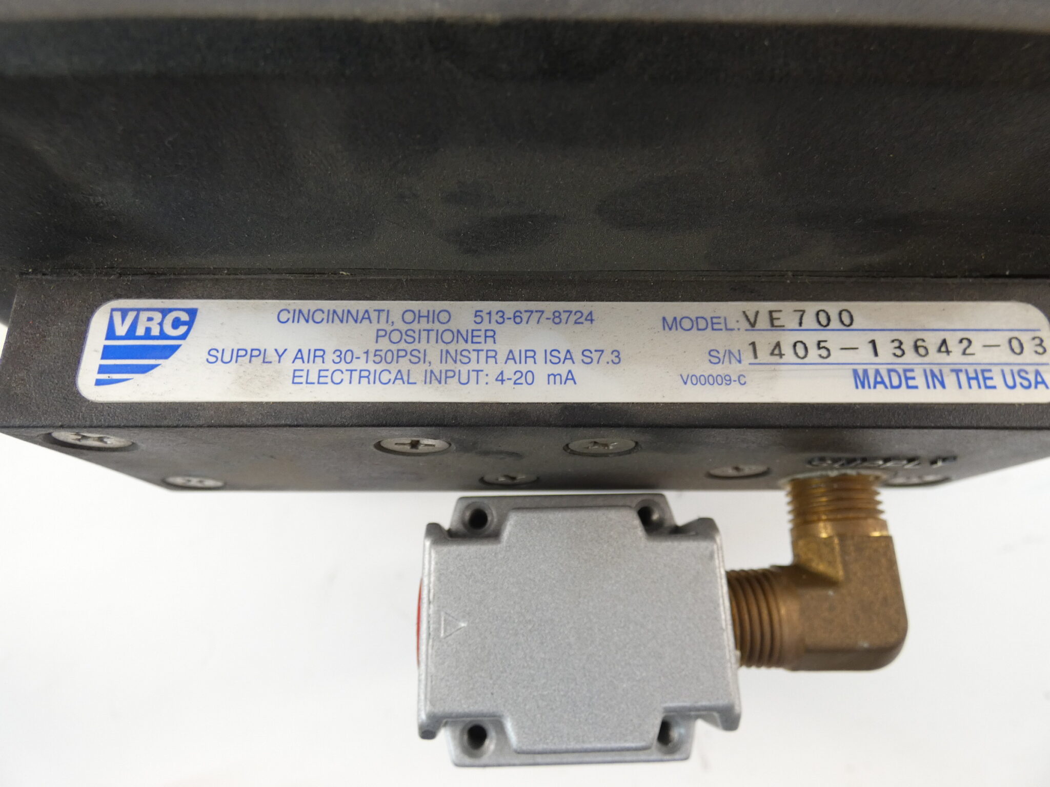 VRC VE700 Electro Pneumatic Valve Positioner, 30-150 PSI – GPM Surplus