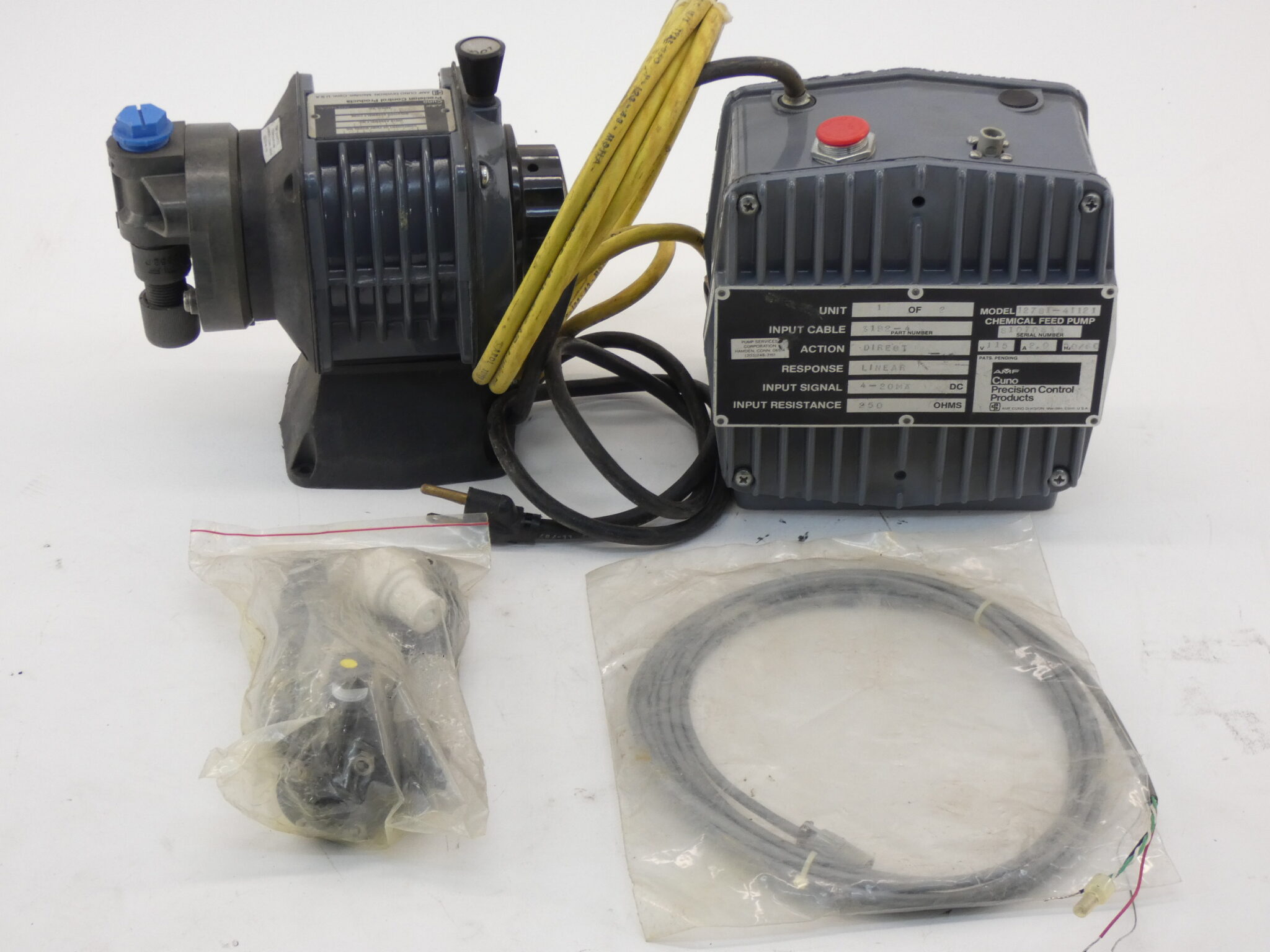 AMF Cuno 12781-41121 Chemical Feed Metering Pump, 115V, 2A, 50/60HZ ...