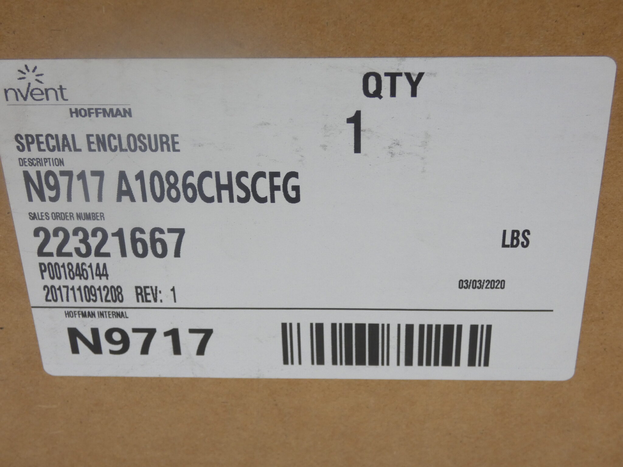 Hoffman nVent A1086CHSCFG Industrial Control Panel Enclosure 10″x8″x6 ...