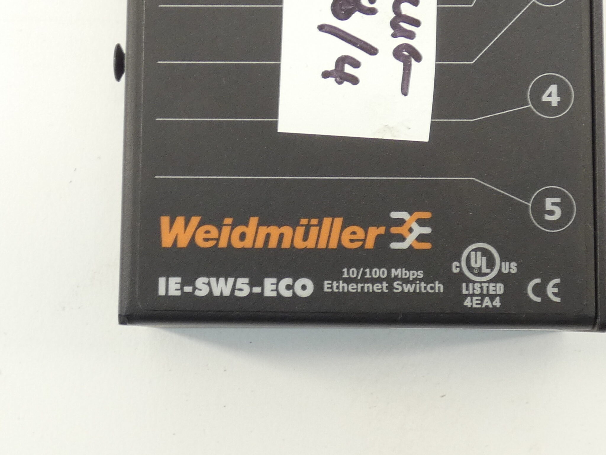 Weidmuller IE-SW5-ECO 10/100 MBPS Ethernet Switch, 5 Ports – GPM Surplus