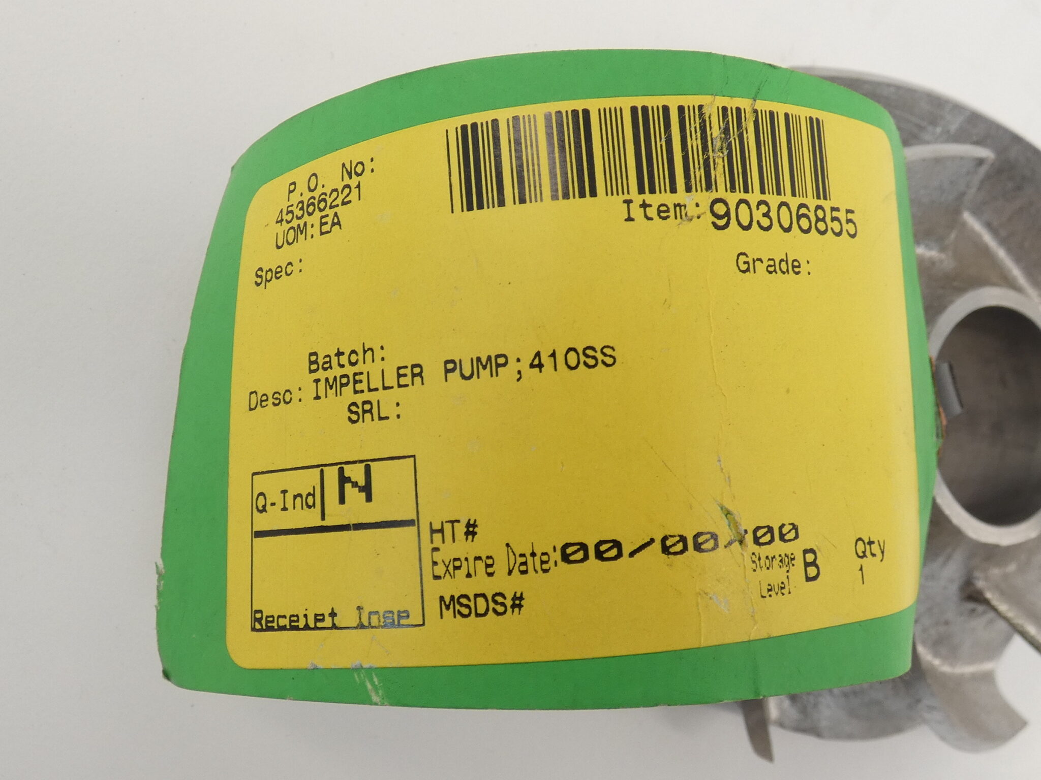 Sulzer Pumps Impeller, 4″, 410SS – GPM Surplus