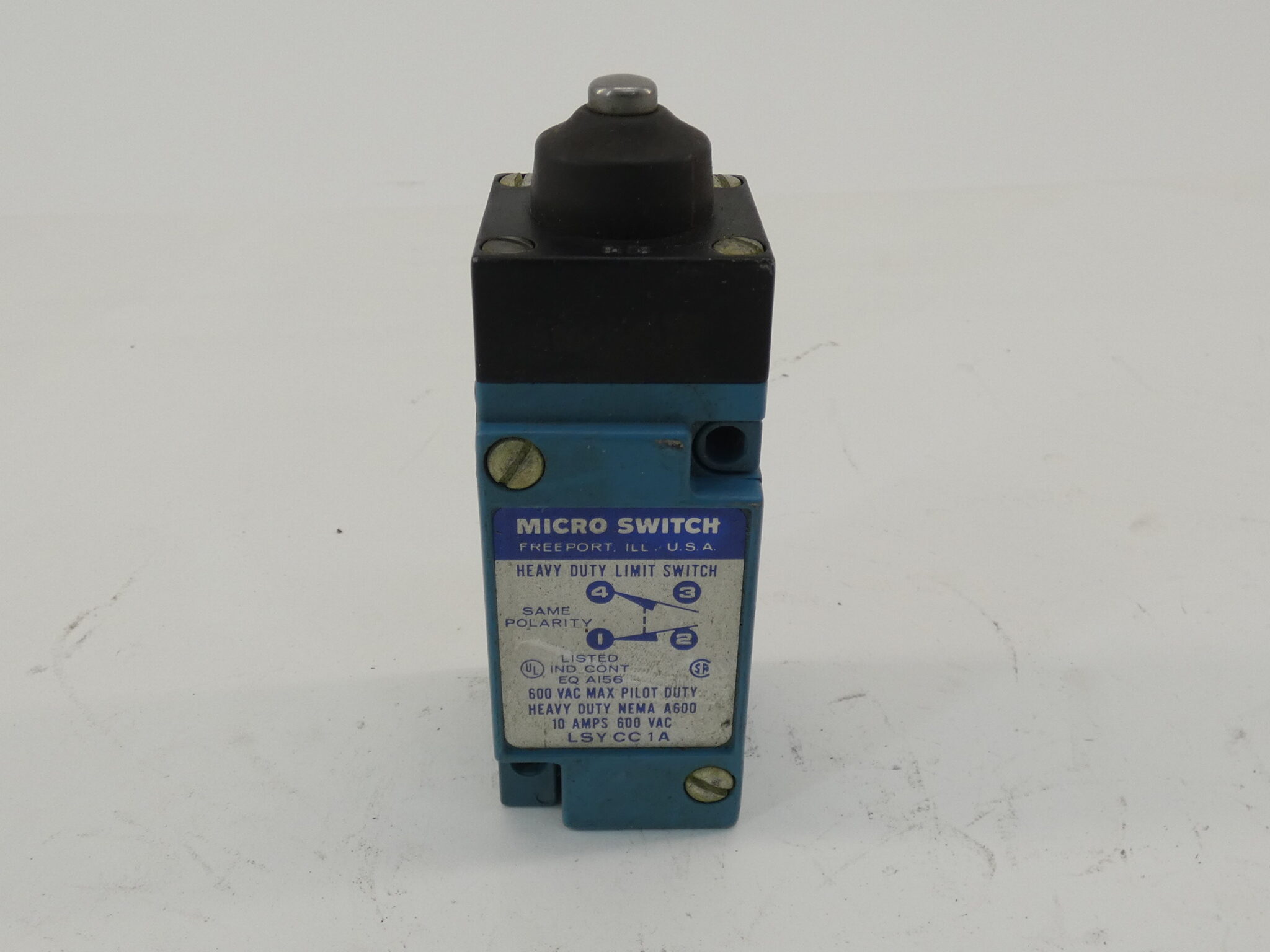 Micro Switch LSYCC1A Heavy Duty Limit Switch, 10A, 600VAC – GPM Surplus
