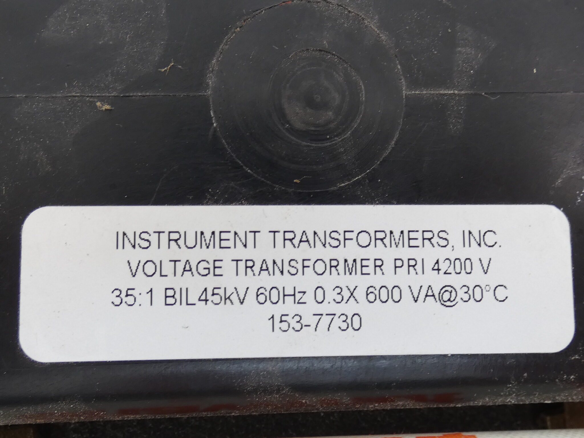 35:1 CAT Caterpillar 153-7730 Transformer 4200V 60Hz A500T1E-1 Fuse ...