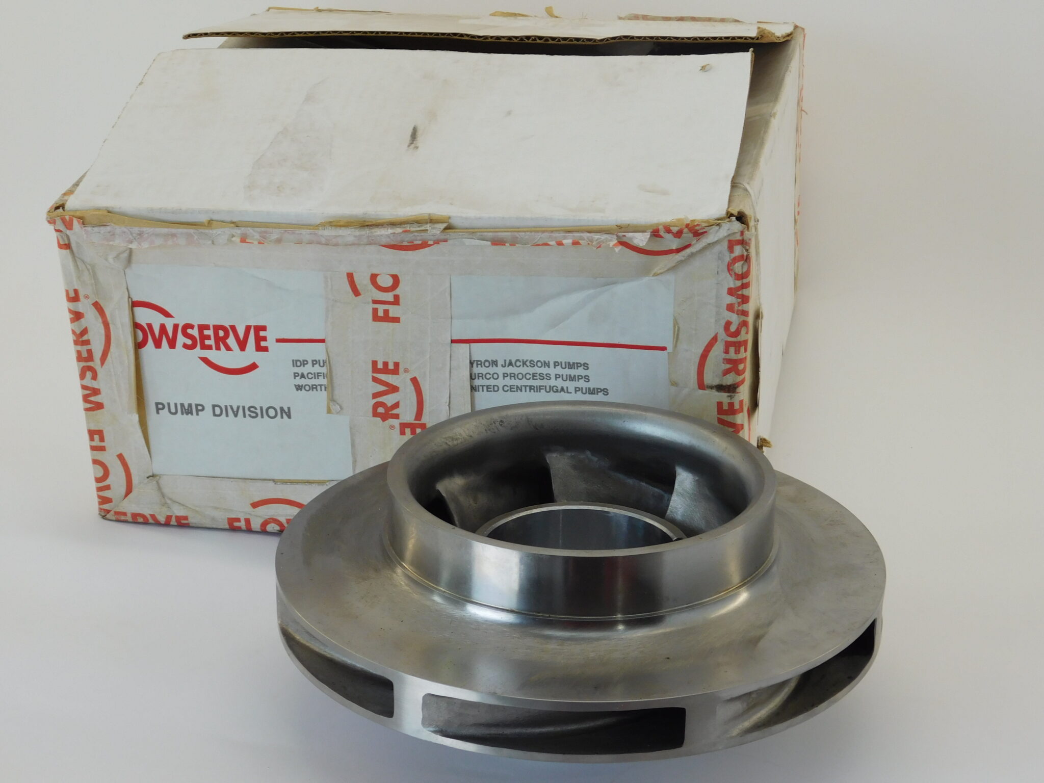 Flowserve Pump Impeller 6CHTA3CX12, 12.8775″ OD, 7-Vane, Stainless ...