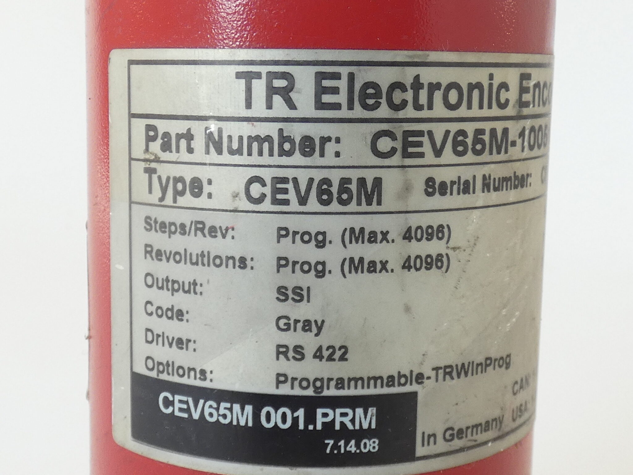 TR Electronic CEV65M-10051 Encoder, 11-27VDC – GPM Surplus