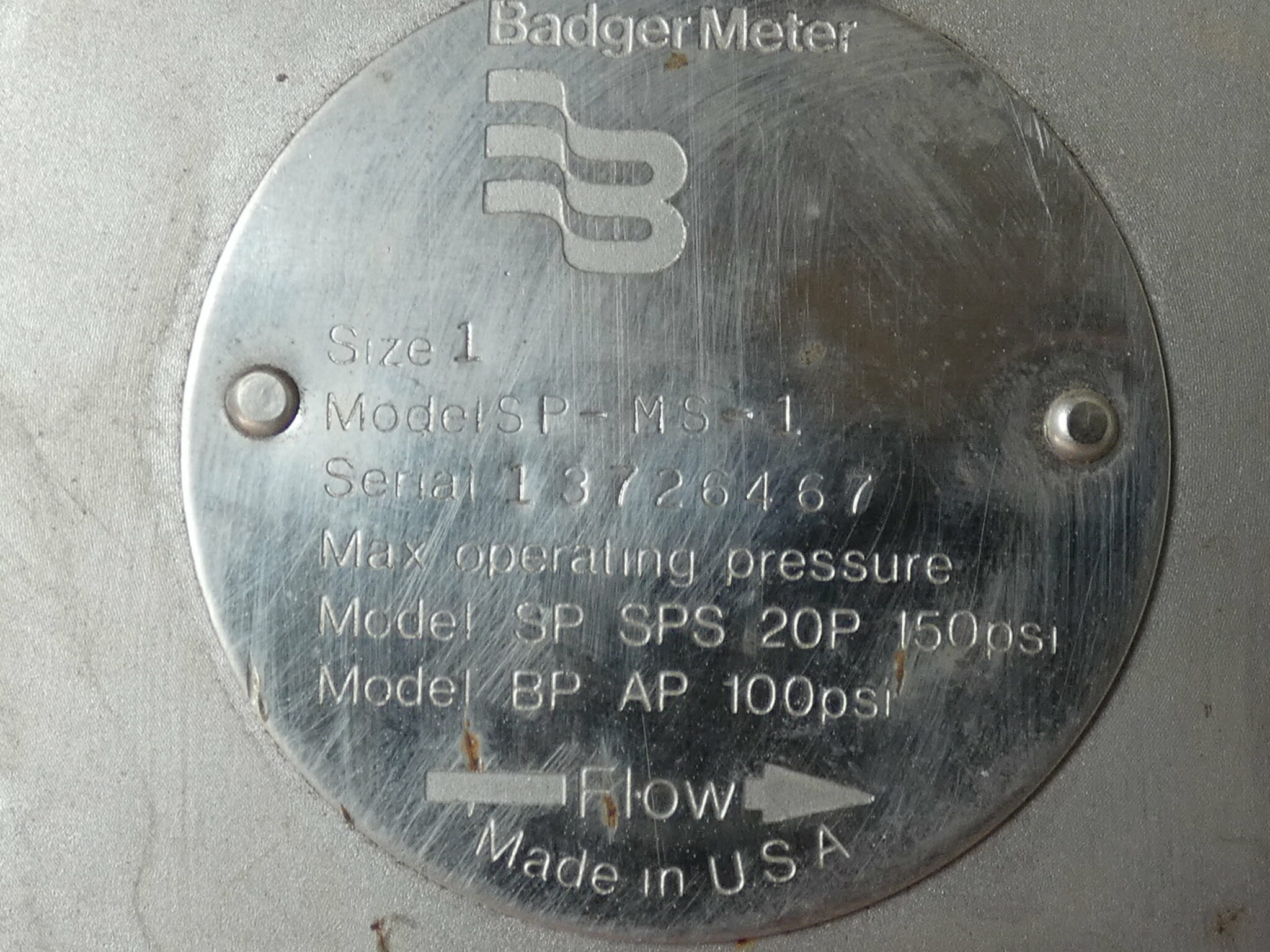 Badger-Meter SP-MS-1 Ultra Sonic Flow Meter, Size 1 – GPM Surplus