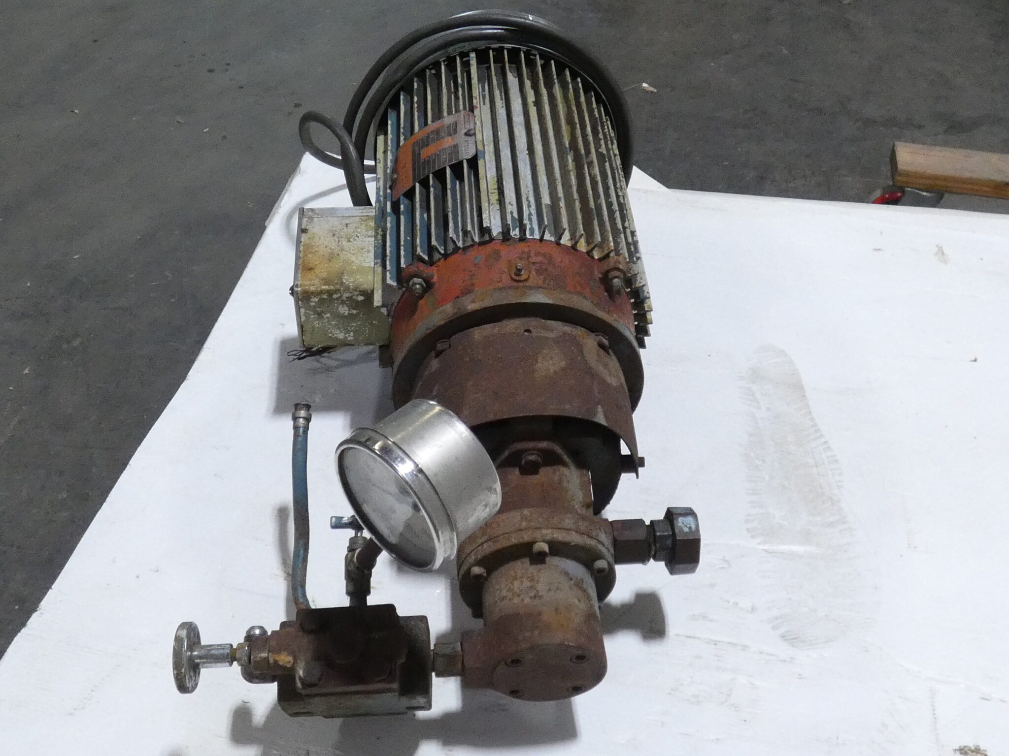 5HP Lincoln TV-2531-C Lincguard AC Motor W/ Hydraulic Pump 230/460V 3PH ...