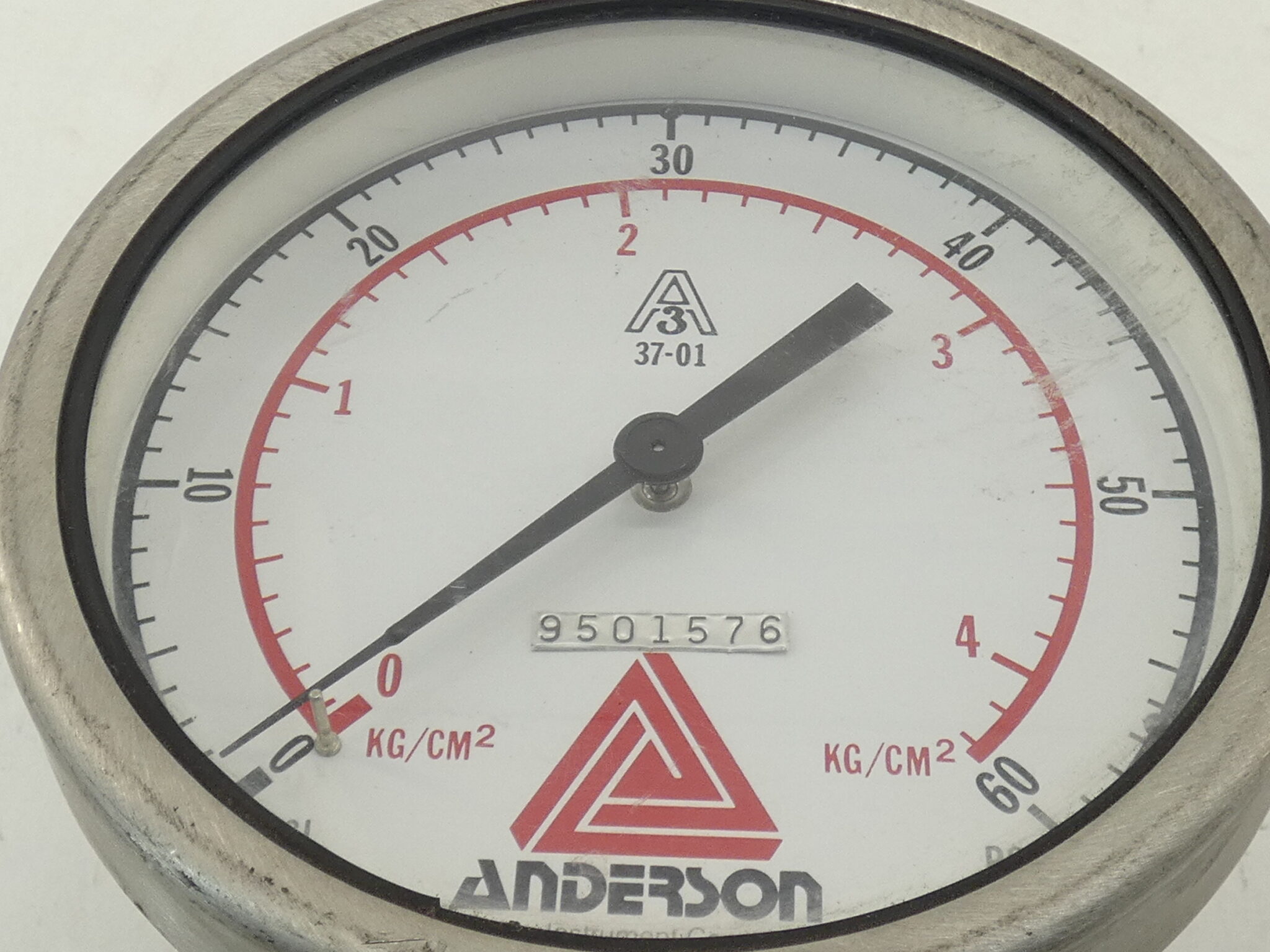 Anderson Gauge 0-60PSI, 0-4 BAR, Back Connection – GPM Surplus