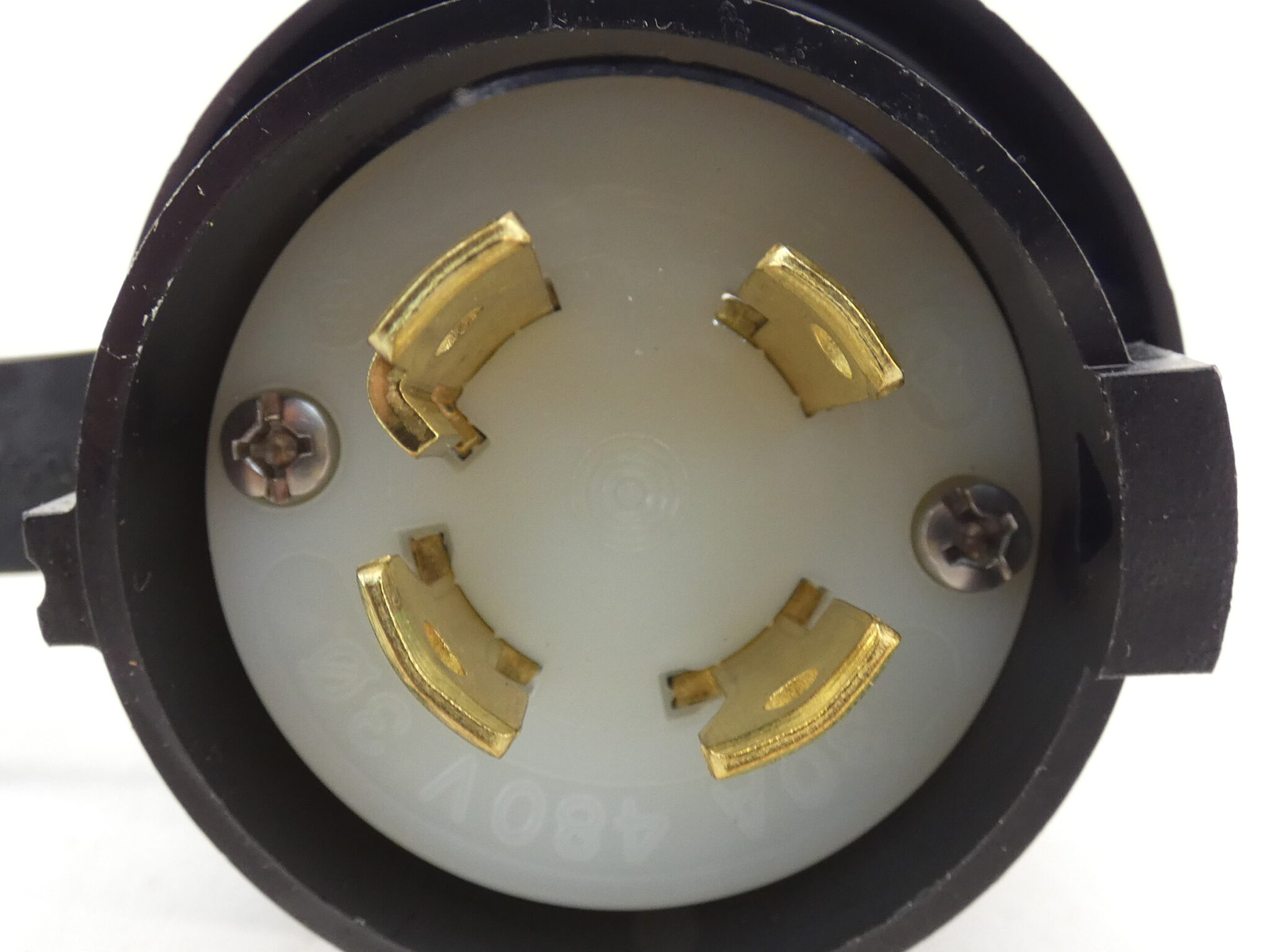 Hubbell HBL2731SW Twist-Lock Watertight Safety Shroud Plug, 480V, 30A ...
