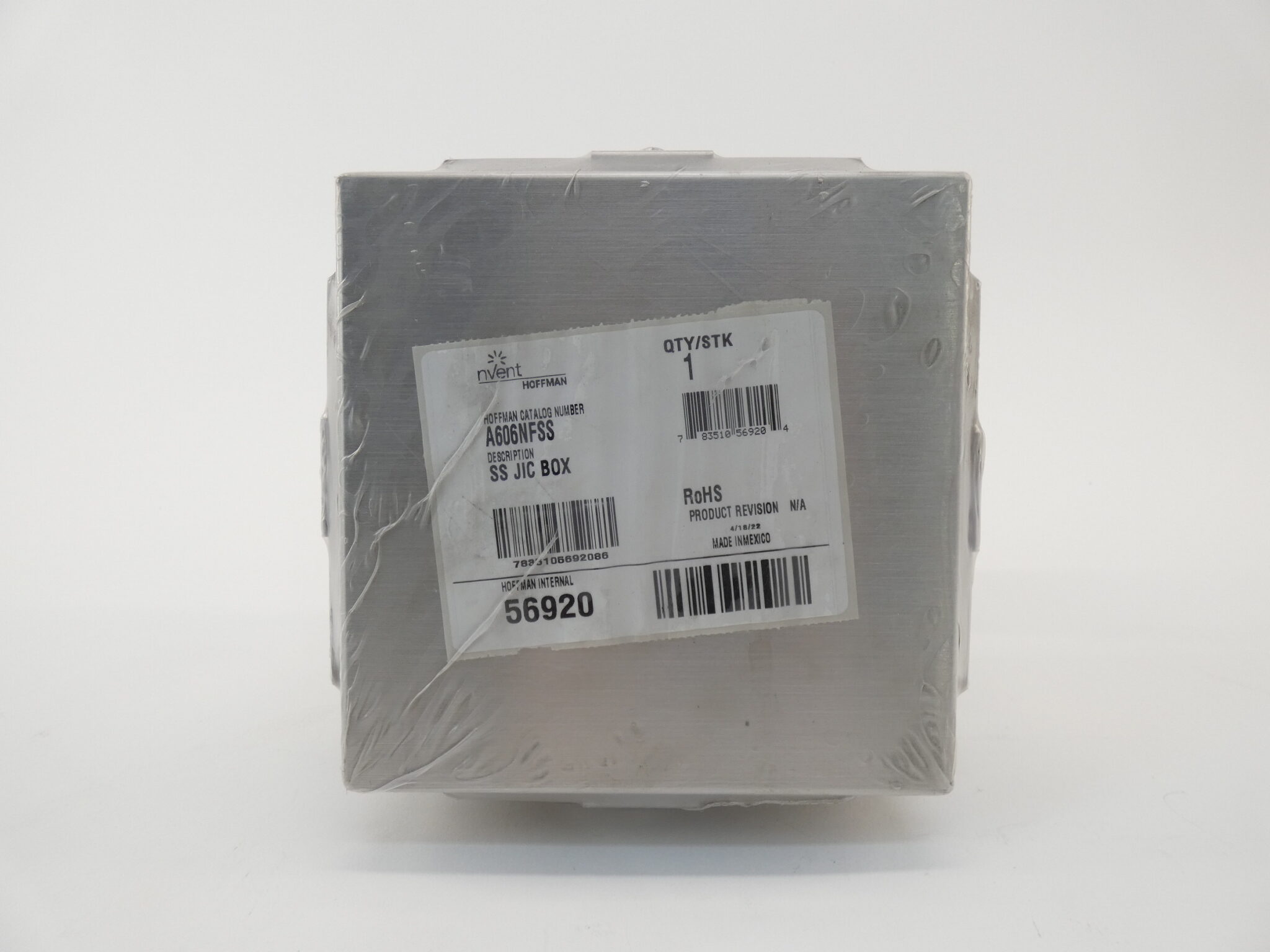 nVent Hoffman A606NFSS Stainless Steel Enclosure Junction Box 6″ x 6″ x ...