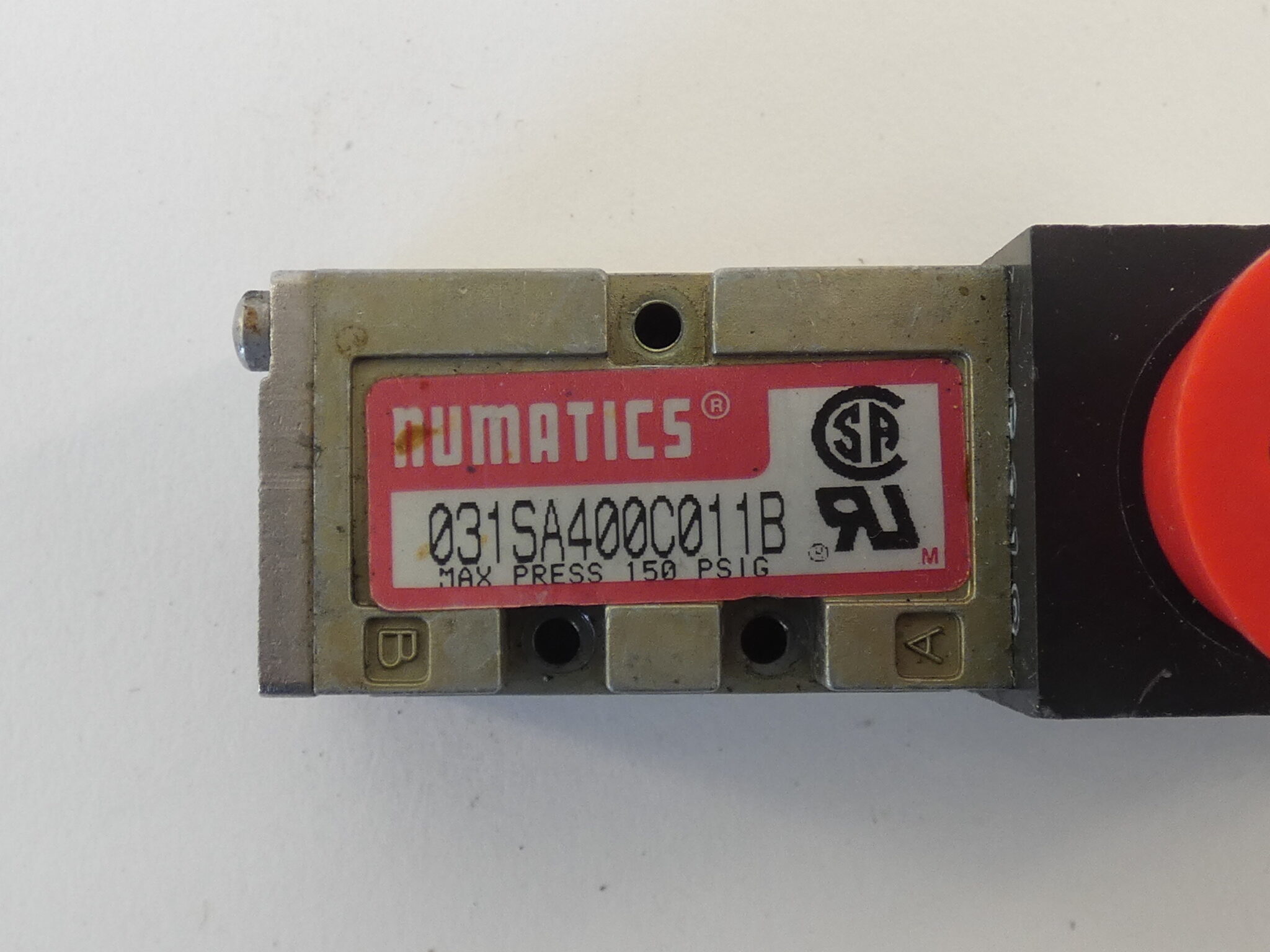 Numatics 031SA400C011B Solenoid Valve 150 PSIG Max – GPM Surplus