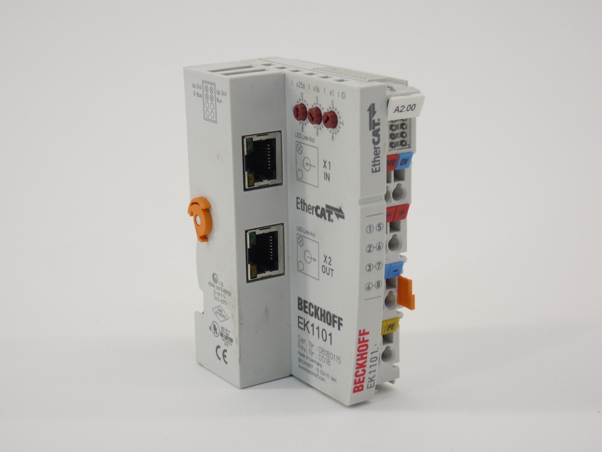 Beckhoff EK1101 EtherCAT Bus Terminal Control Module Coupler – GPM Surplus