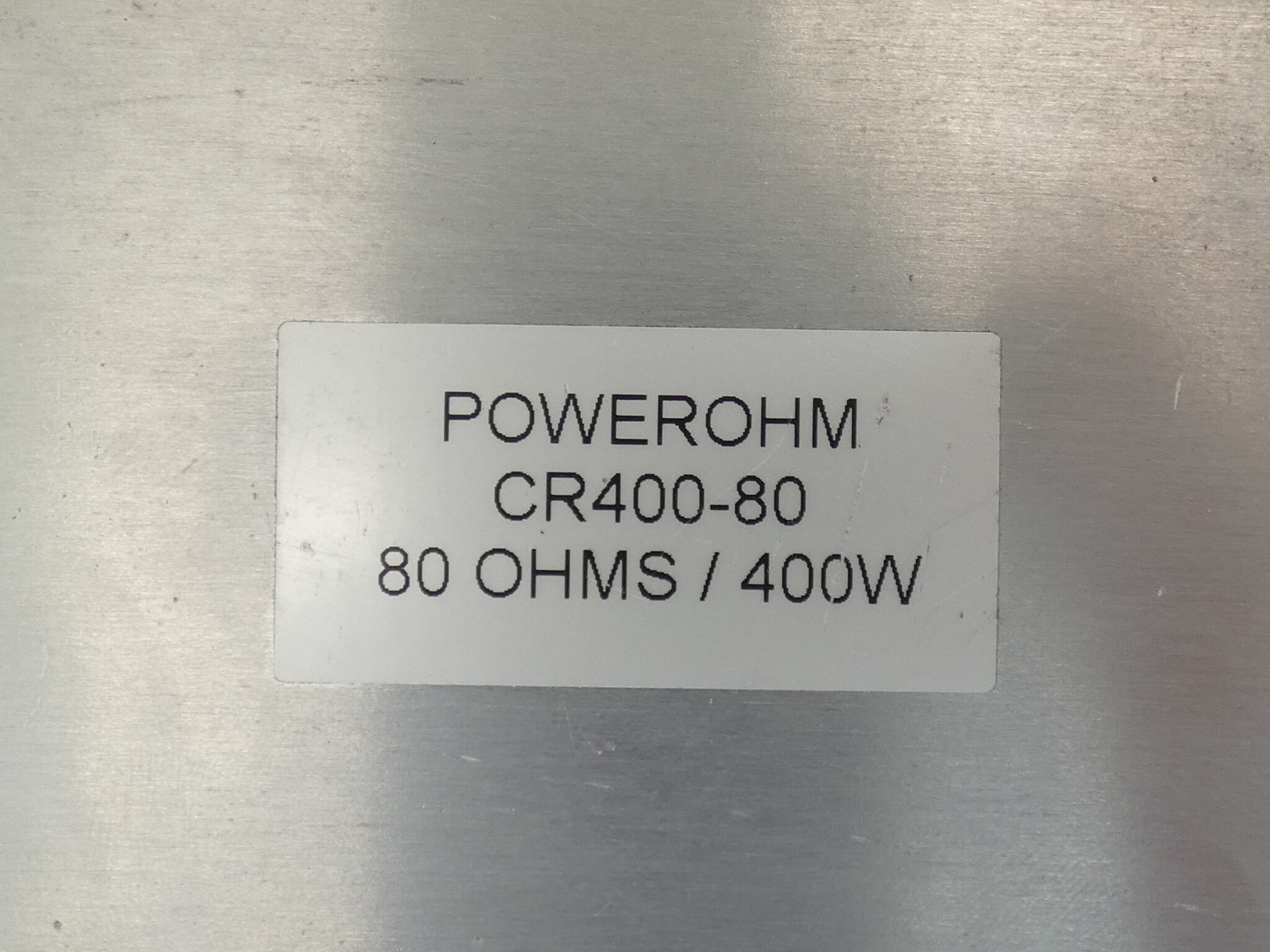 *Lot of 4* Powerohm CR400-80 Braking Resistor 80 Ohm 400W – GPM Surplus