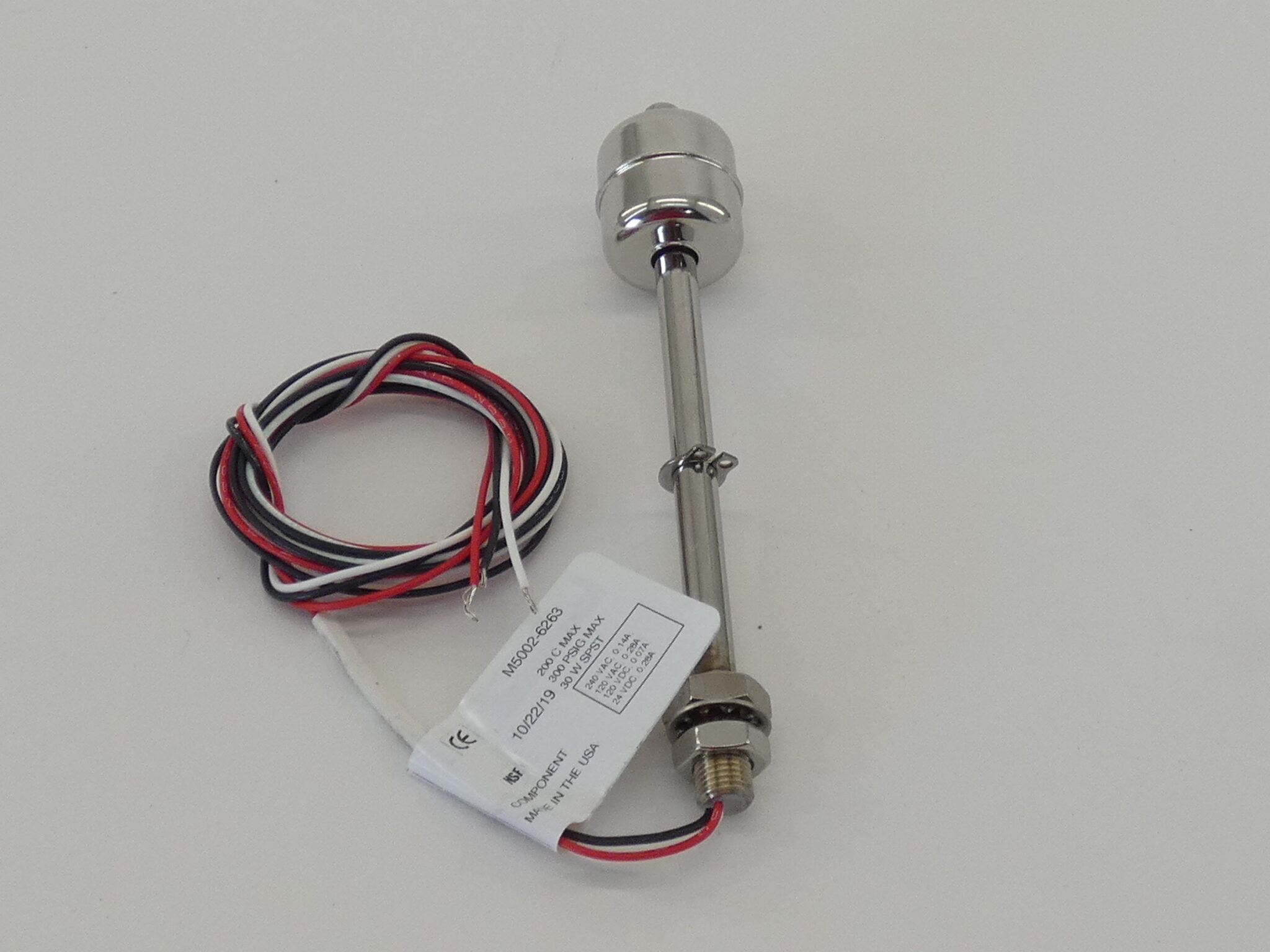 Madison M5002-6263 Single Float Switch Markem-Imaje 0242146 2-30 SPST ...