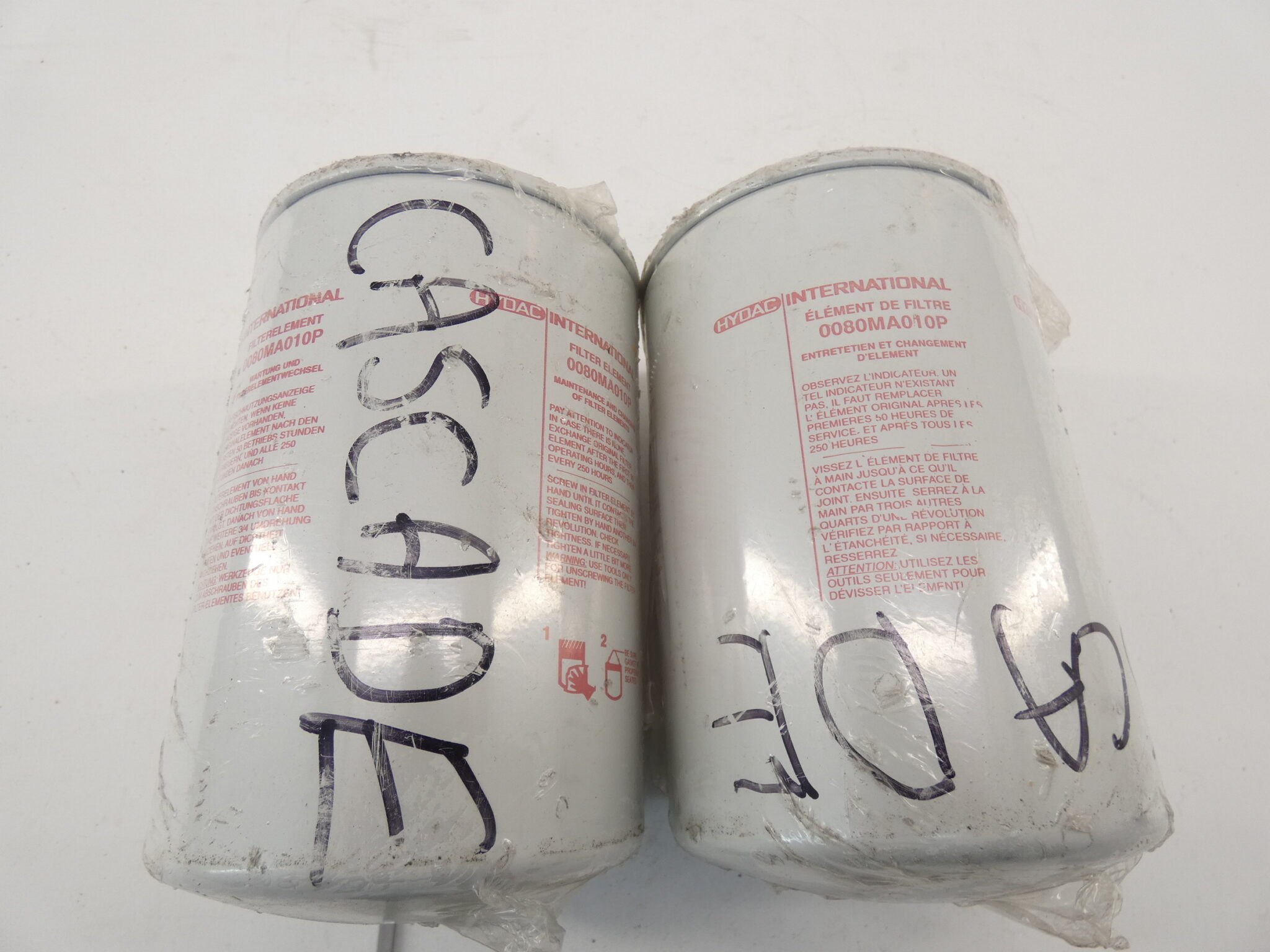 *Lot of 2* Hydac 0080MA010P Filter Element – GPM Surplus