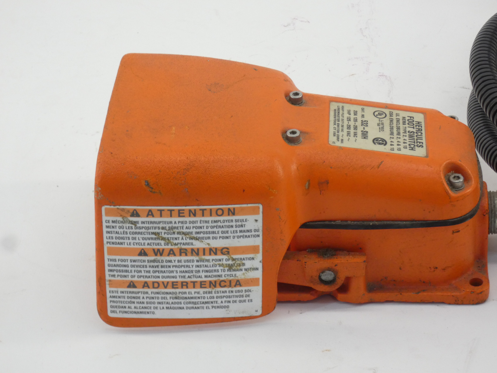 Linemaster 532-SWH Hercules Foot Switch Heavy Duty – GPM Surplus
