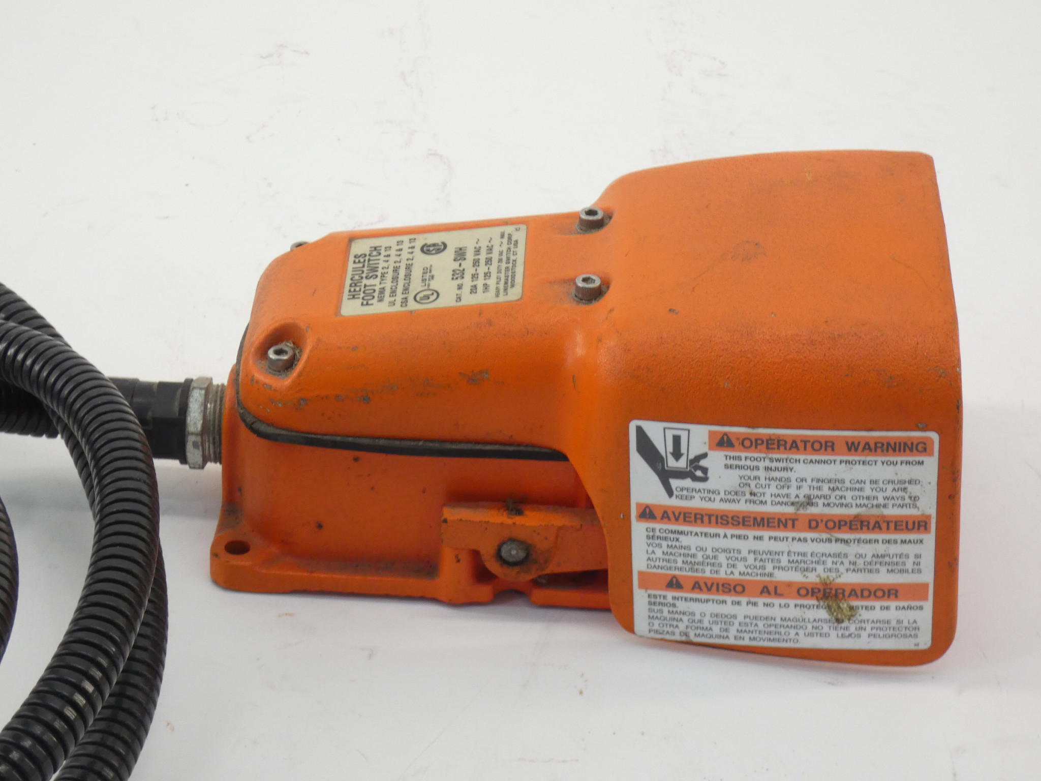 Linemaster 532-SWH Hercules Foot Switch Heavy Duty – GPM Surplus
