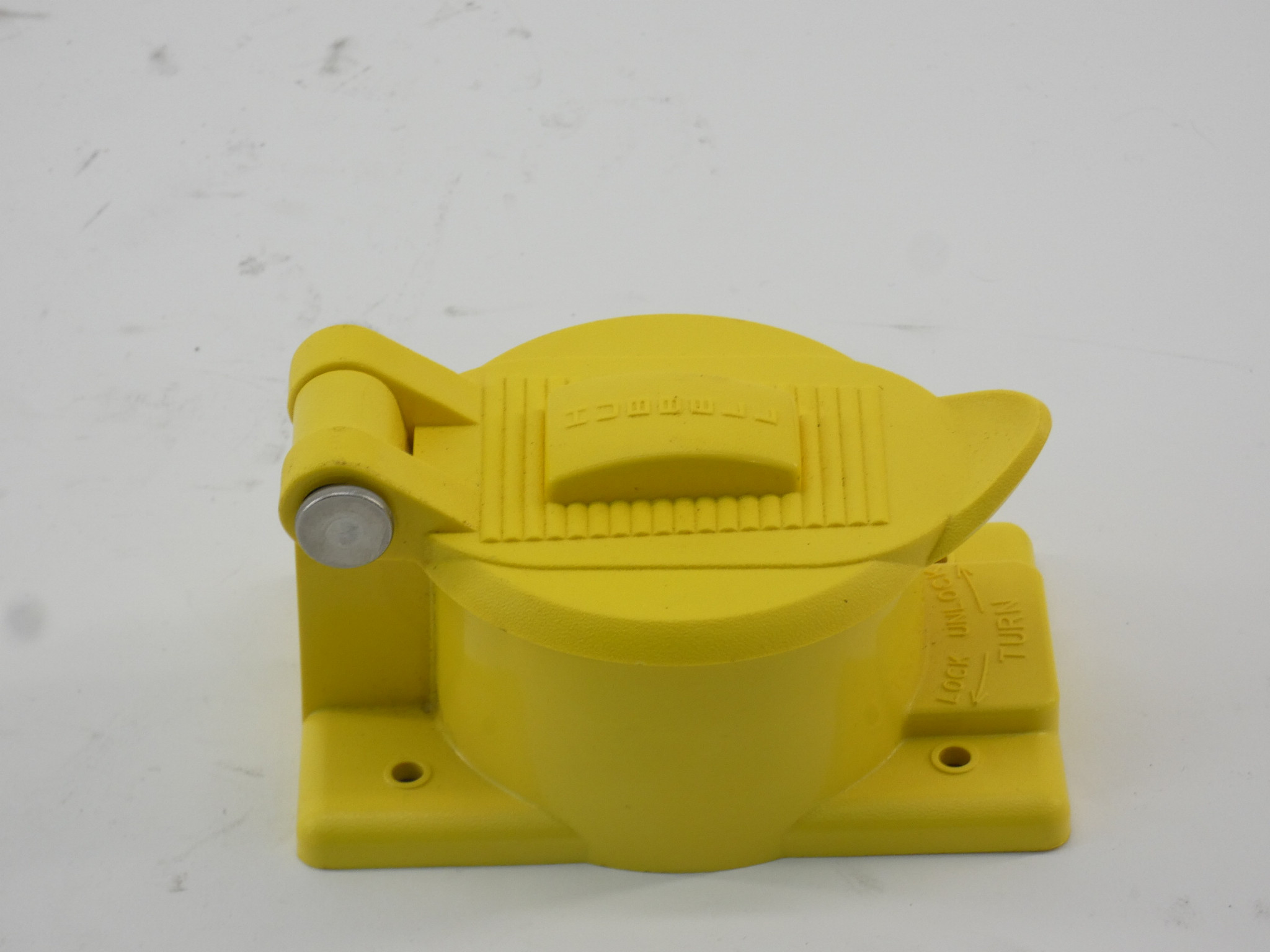 *Lot of 2* Hubbell P-5259 Yellow Weatherproof Cover for Receptacle ...