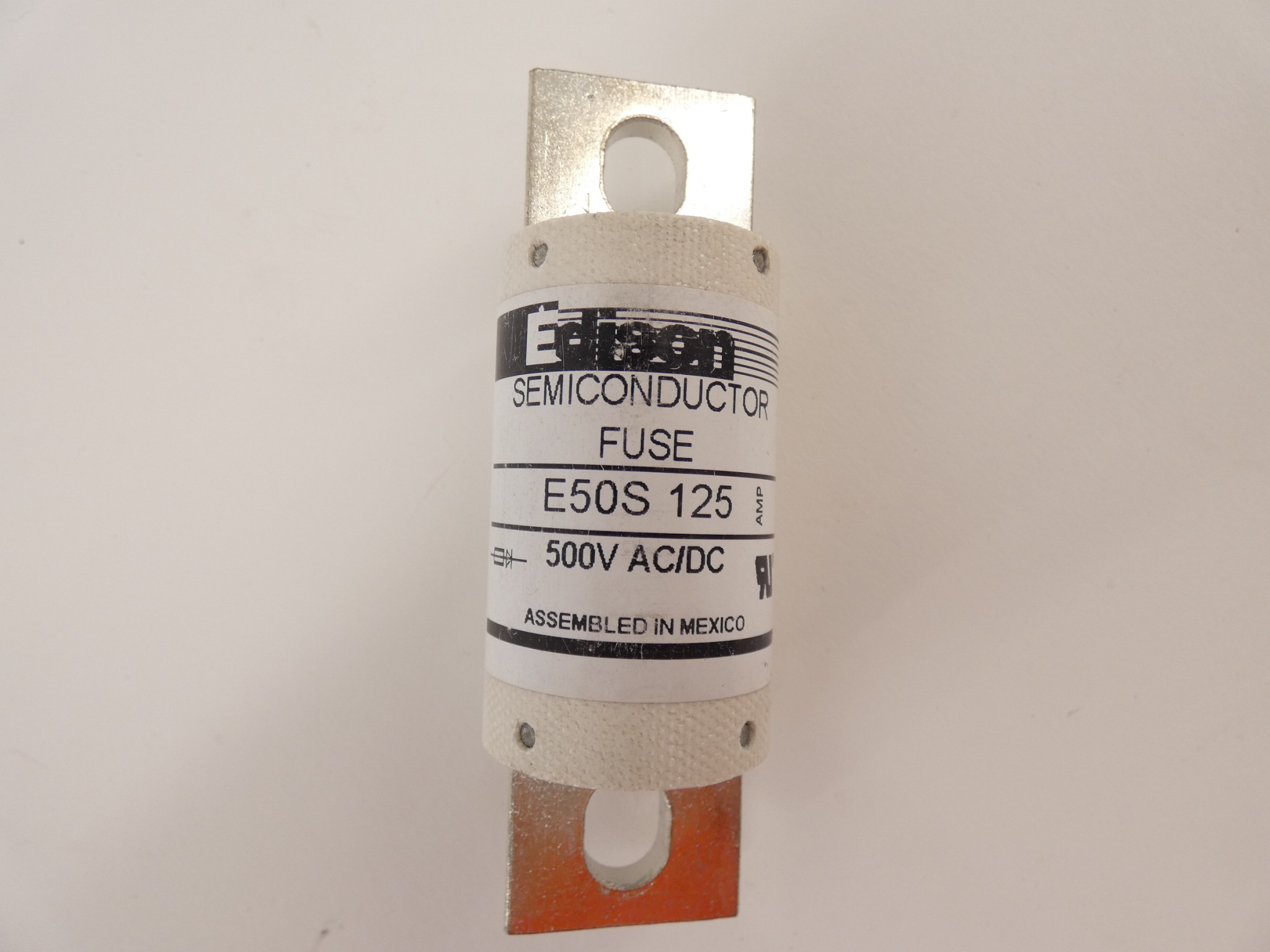 *Lot of 3* Edison E50S125 Semiconductor Fuse 125A 500V – GPM Surplus