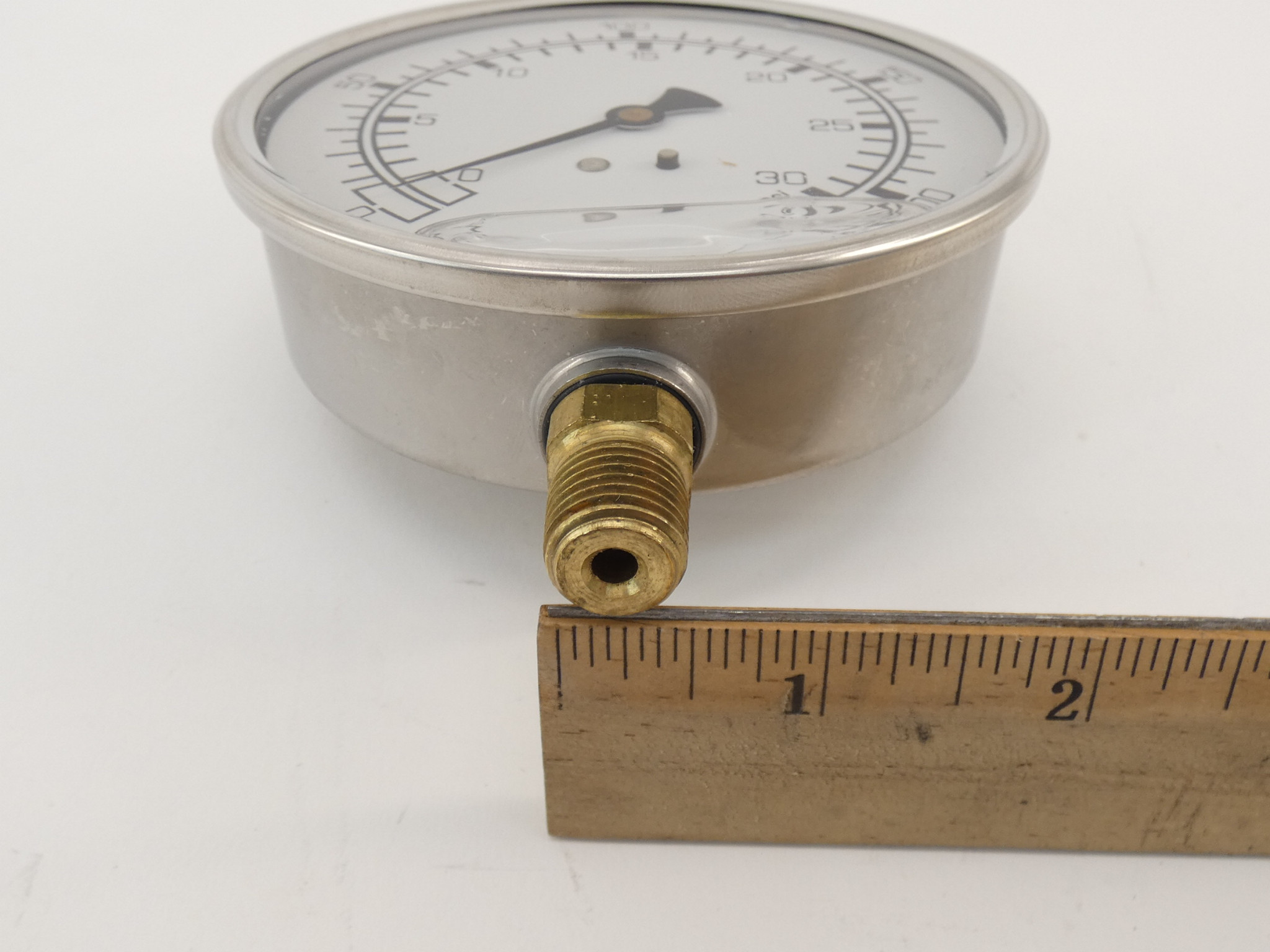 Ashcroft 10-1008-A-02L-30#-BCB Liquid Filled Pressure Gauge 0-30PSI 0 ...