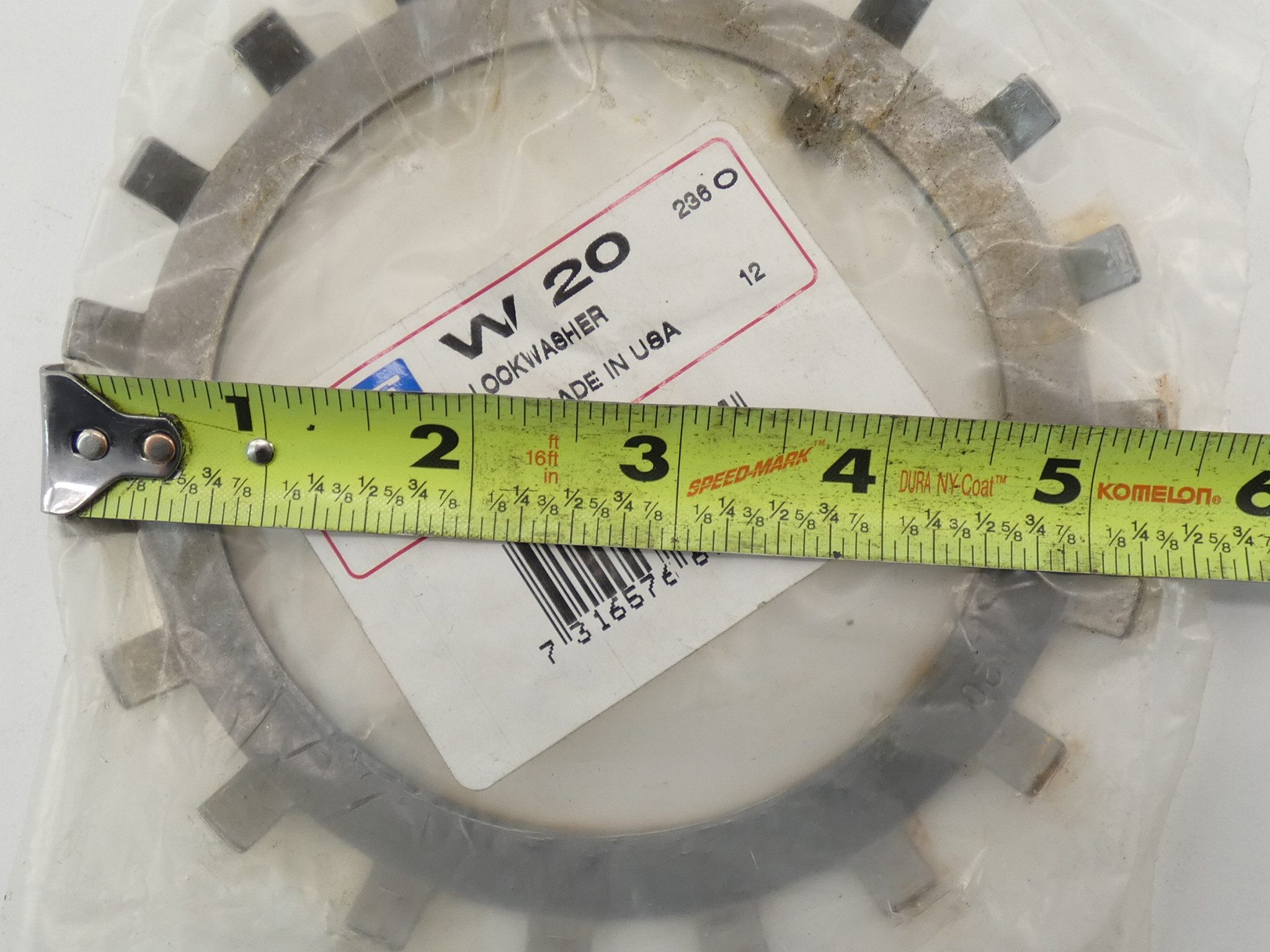 *Lot of 6* SKF W20 Lockwasher – GPM Surplus