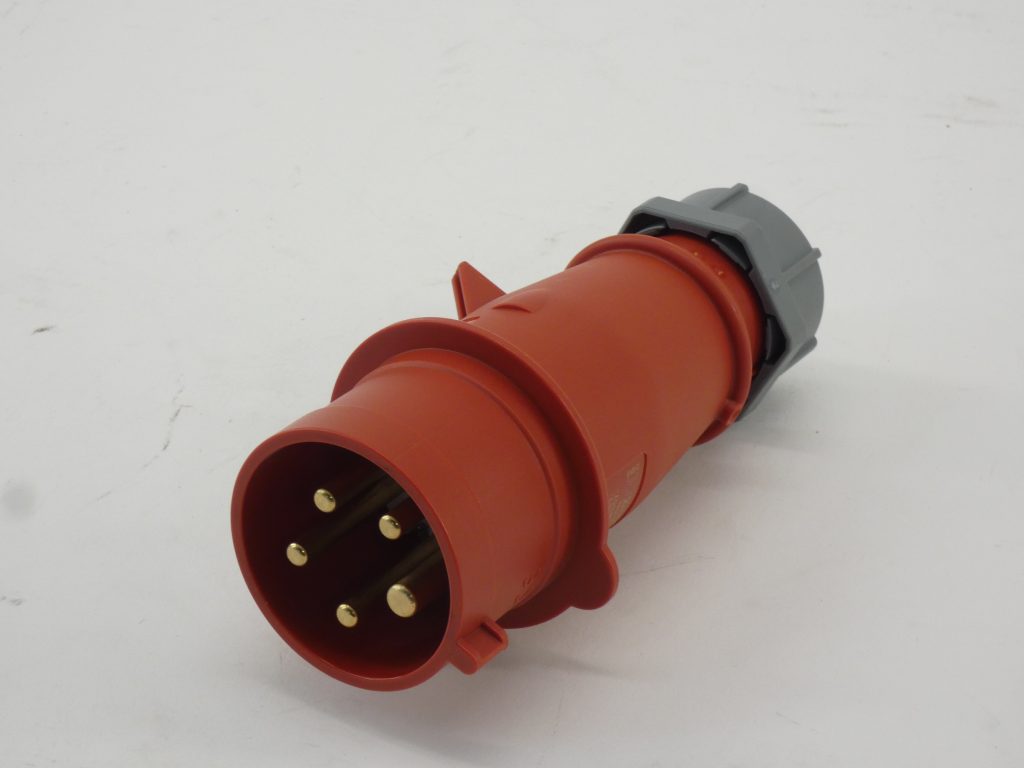 Mennekes Typ 4 Red Power Lock Connector Plug 32A-6h 200-415V 3P+N+IP44 ...
