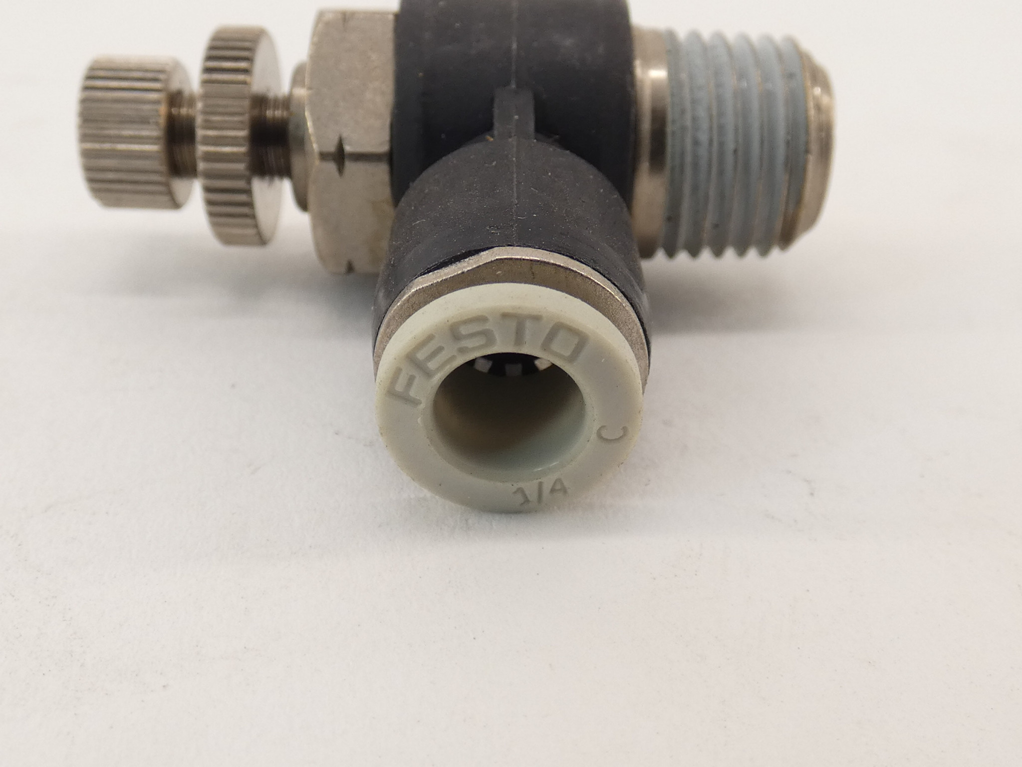 *Lot of 16* Festo Air Flow Control Valve Right Angle 1/4″ ID – GPM Surplus