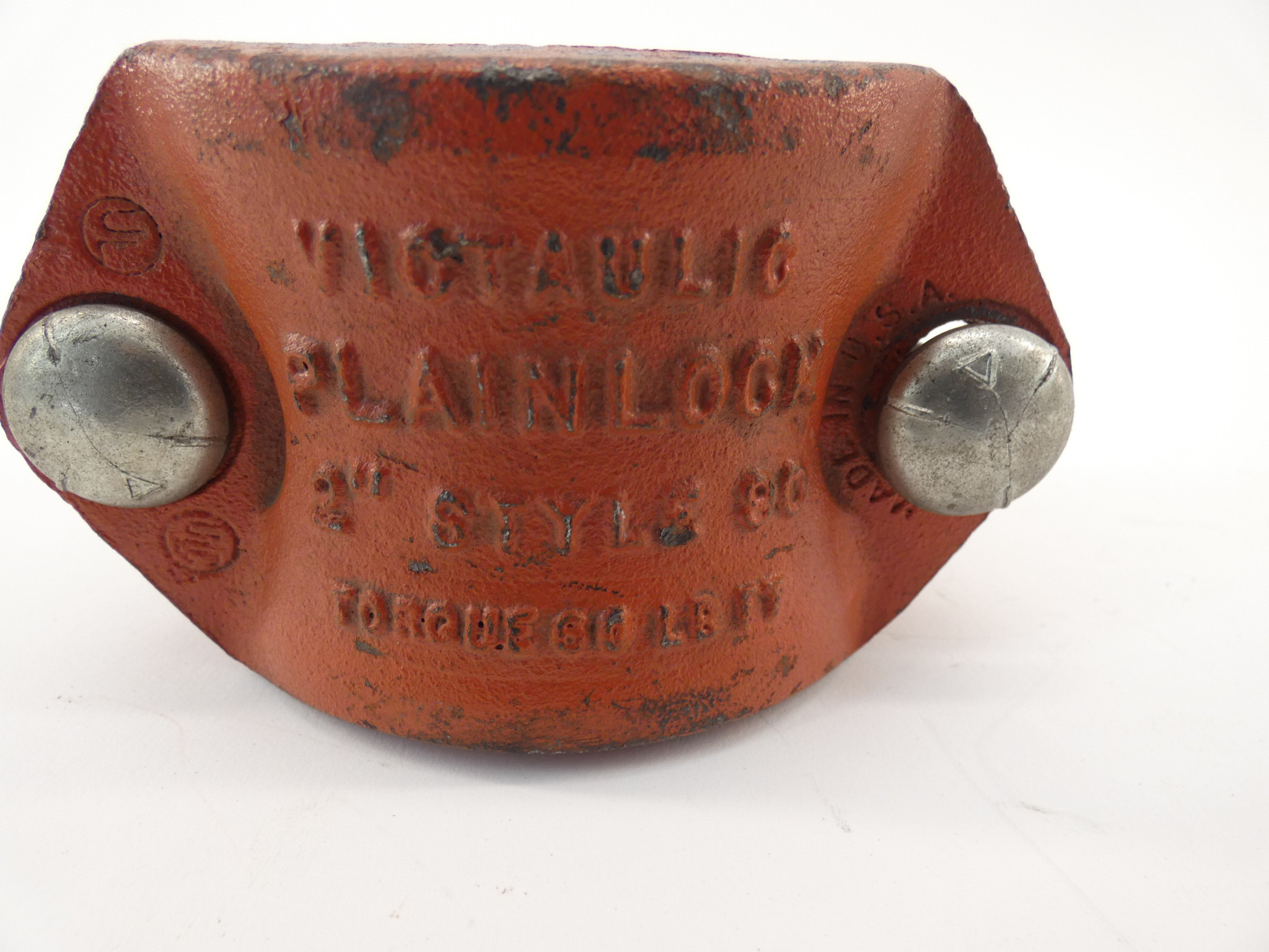 Victaulic Style 90 2″ Plainlock Pipe Coupling Red – GPM Surplus
