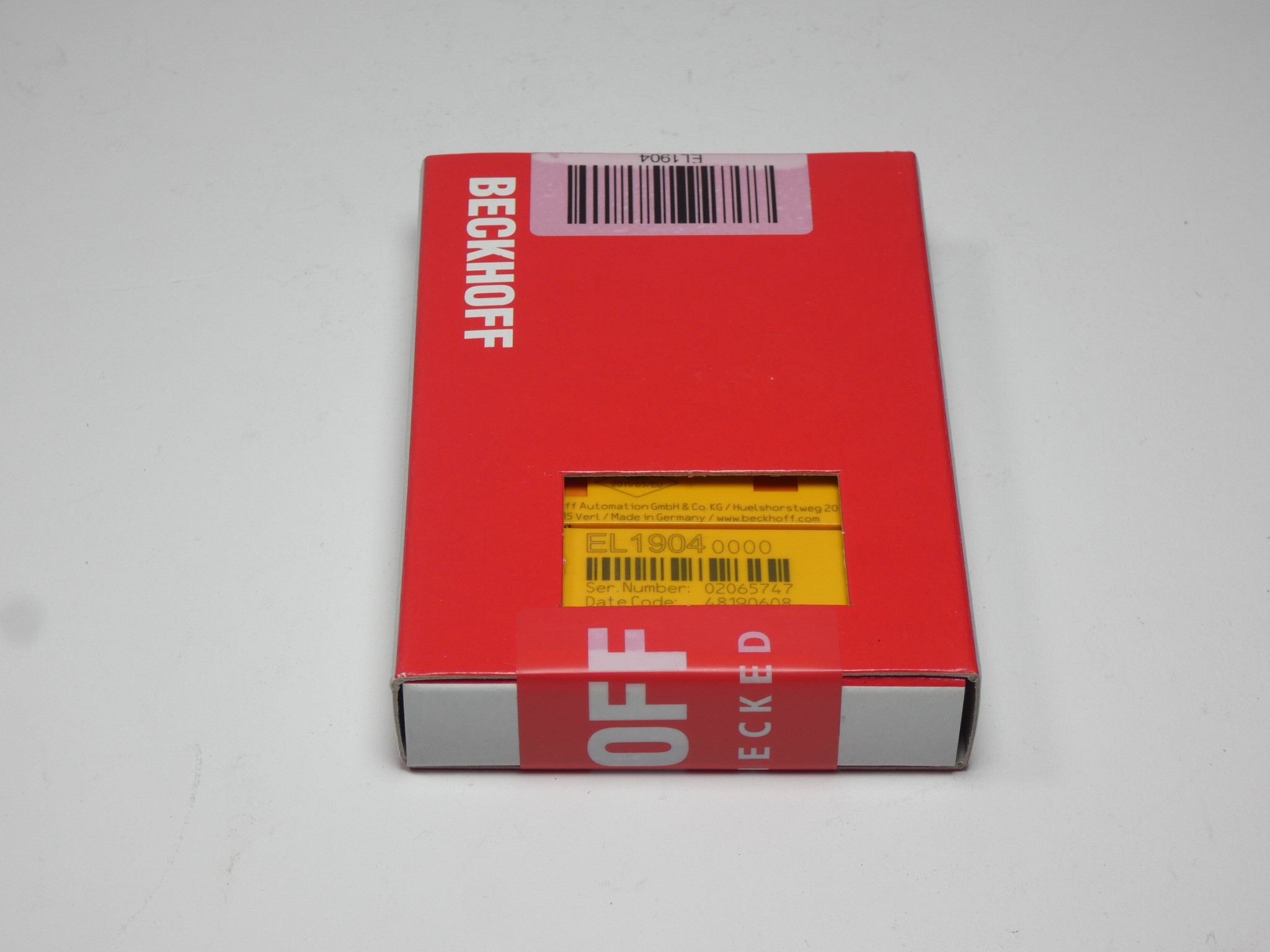 Beckhoff EL1904 EtherCAT Terminal 4-Channel Digital Input Module 24VDC ...