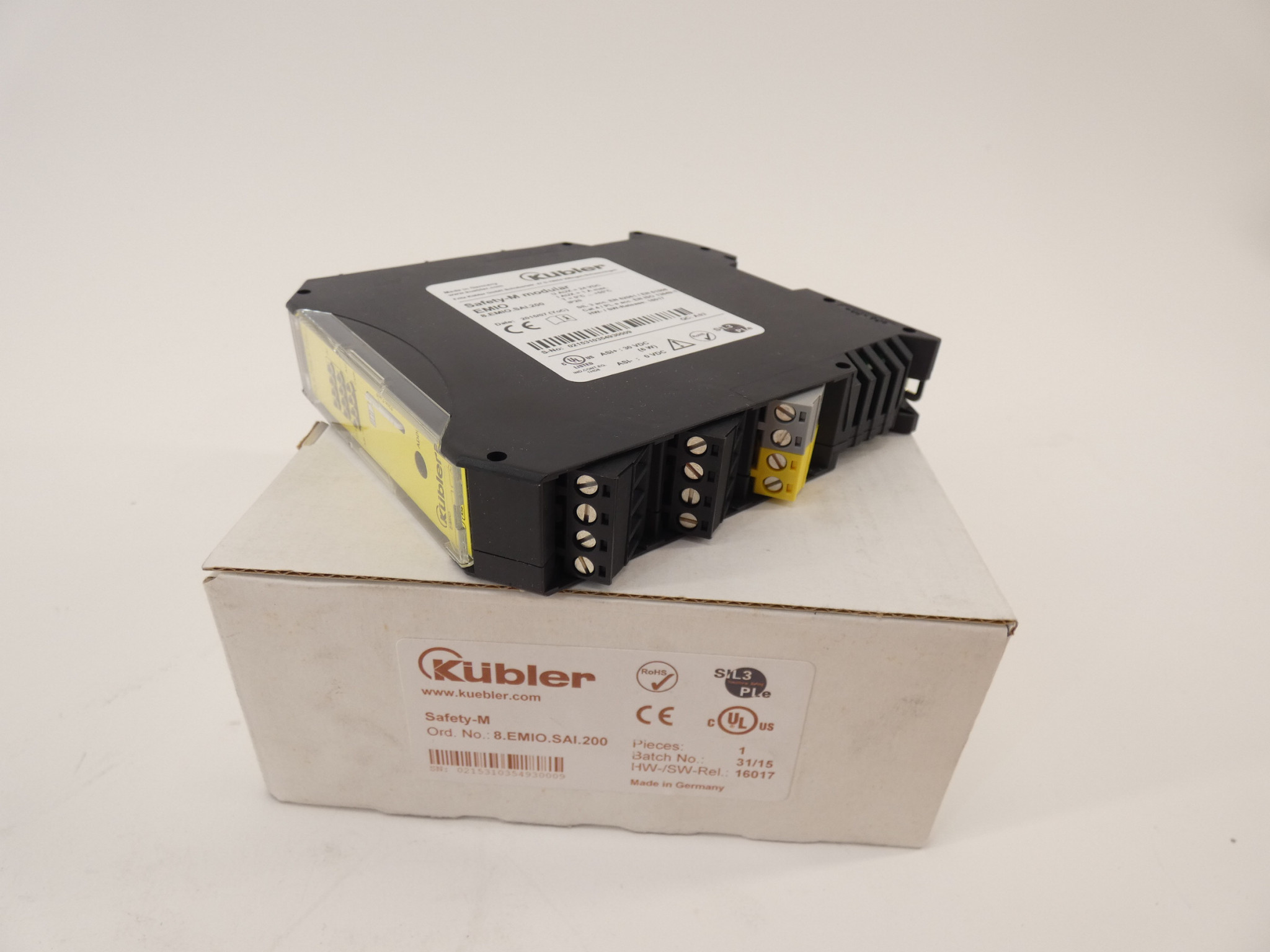 Kubler 8.EMIO.SAI.200 Safety-M Modular 24VDC 1A – GPM Surplus