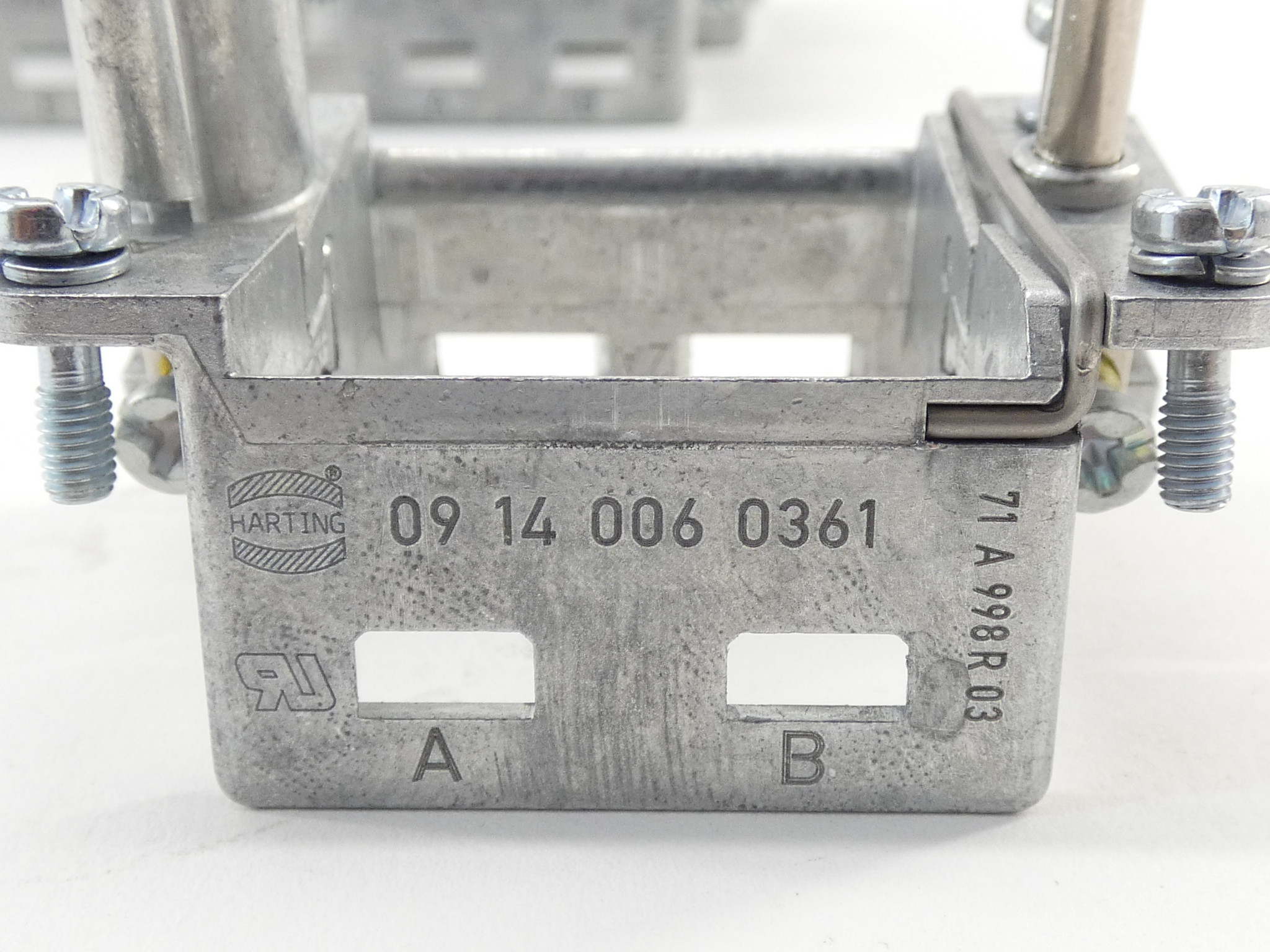 *Lot of 7* Harting 09140060361 Han Hinged Frame Plus for 2 Modules A-B ...
