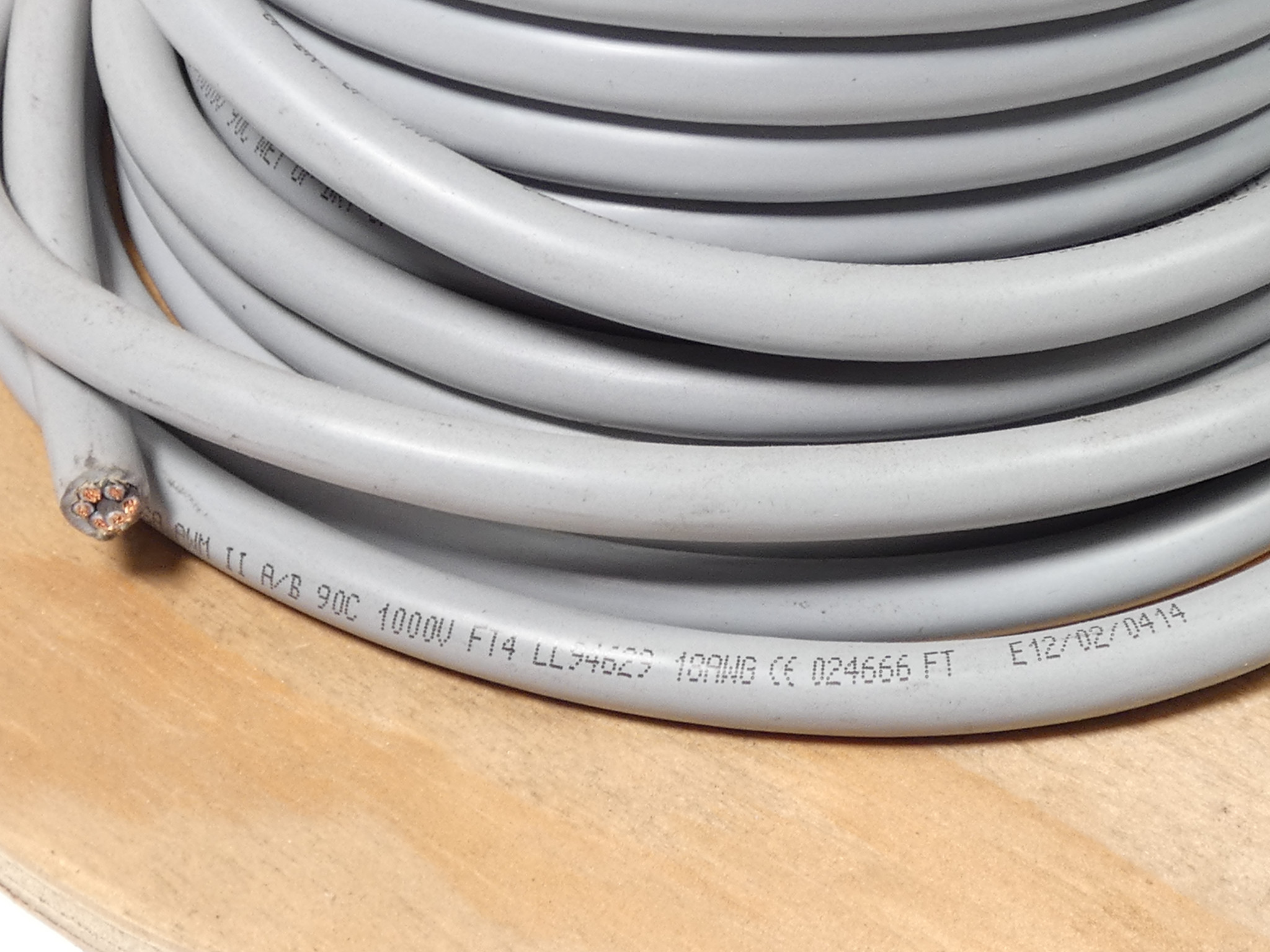 601807 Olflex 190 Flexible Power Control Gray Cable 18AWG 7C Multi ...