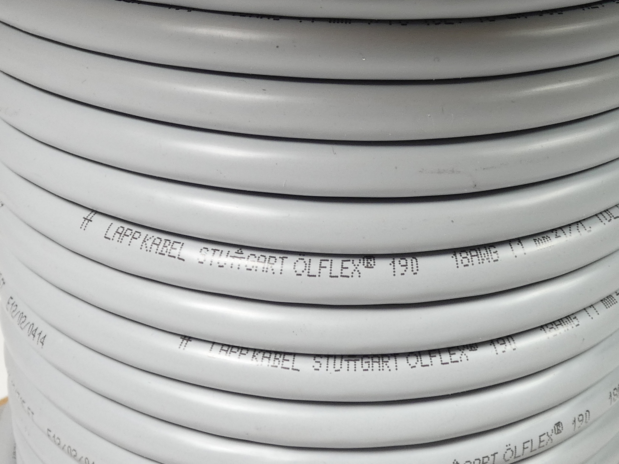 601807 Olflex 190 Flexible Power Control Gray Cable 18AWG 7C Multi ...