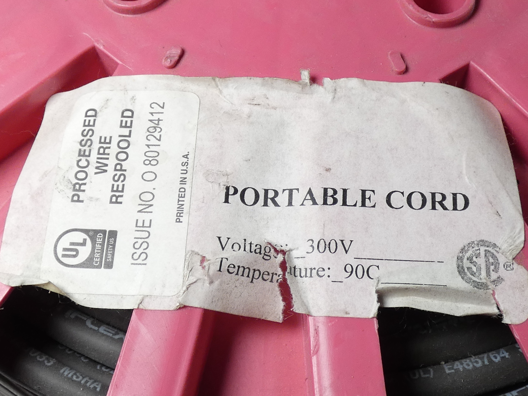 Allied Wire & AWC Cable SJO 18/3 Black Cord 18AWG 3C SJOOW P-7K-123033 ...
