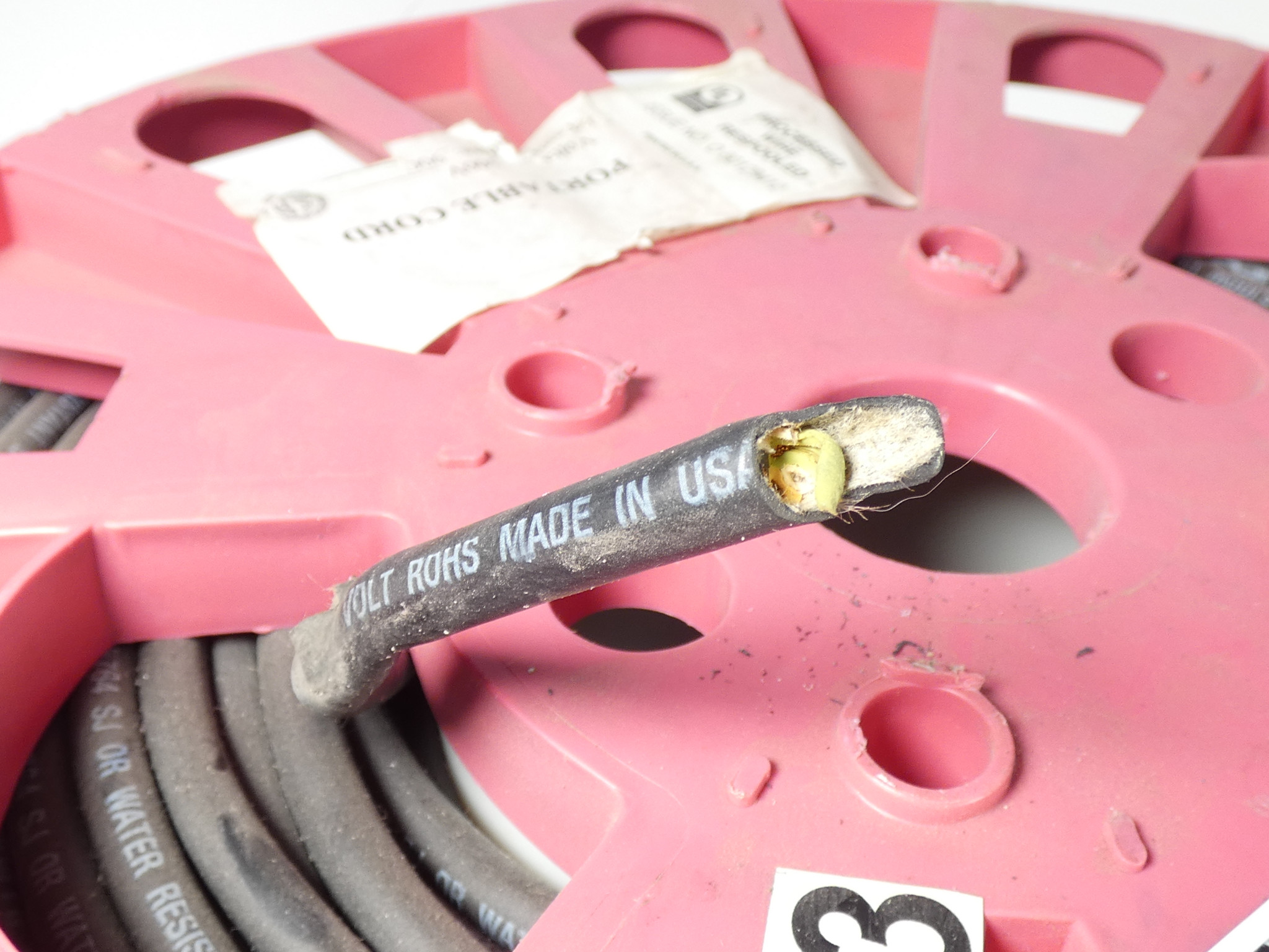 Allied Wire & AWC Cable SJO 18/3 Black Cord 18AWG 3C SJOOW P-7K-123033 ...