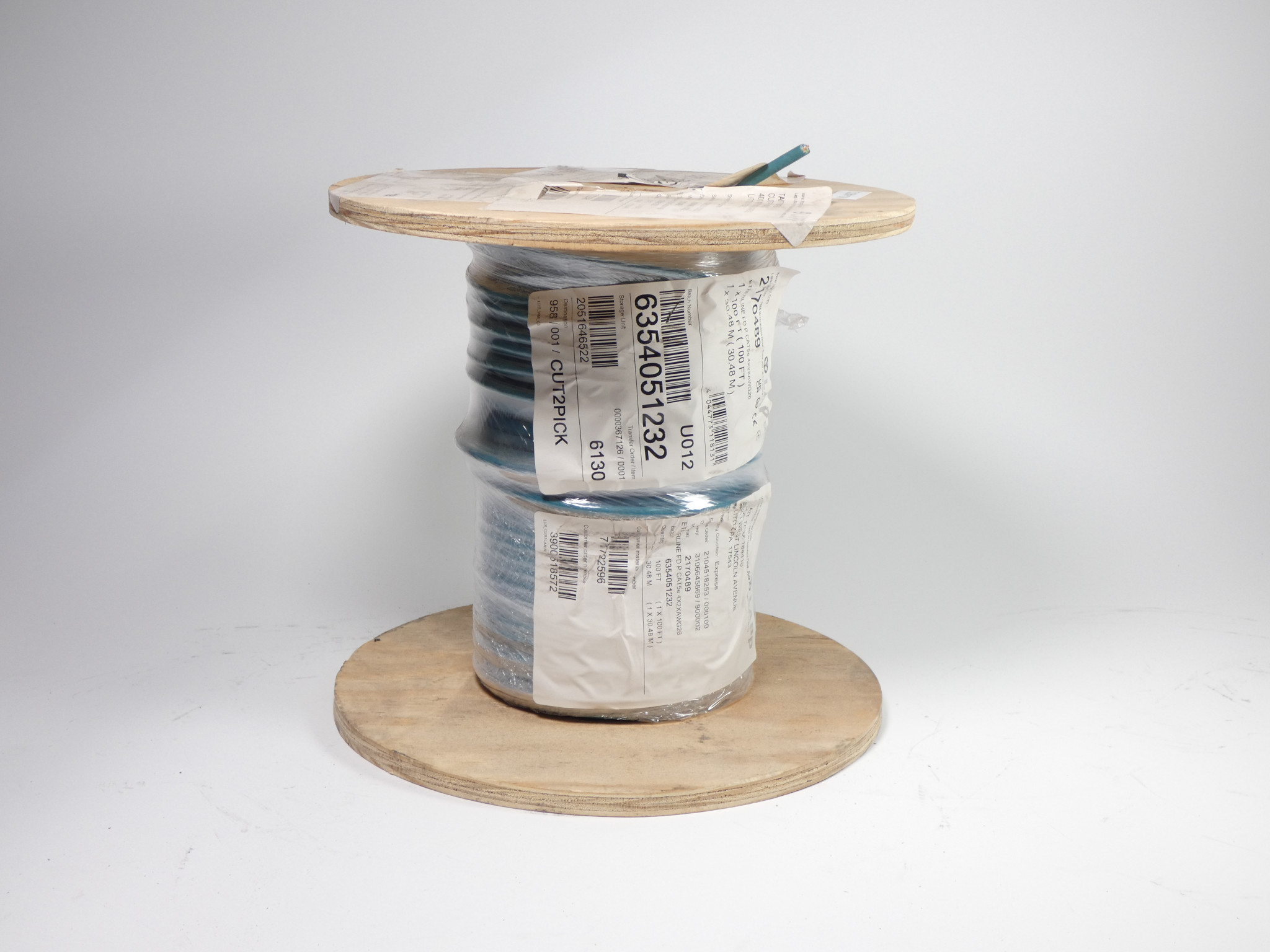 Etherline 2170489 Ethernet CAT5e Teal Cable 4X2XAWG26 – GPM Surplus