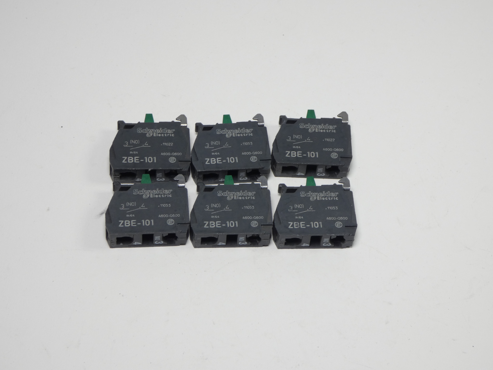 *Lot of 6* Schneider Electric ZBE-101 Contact Cartridge – GPM Surplus