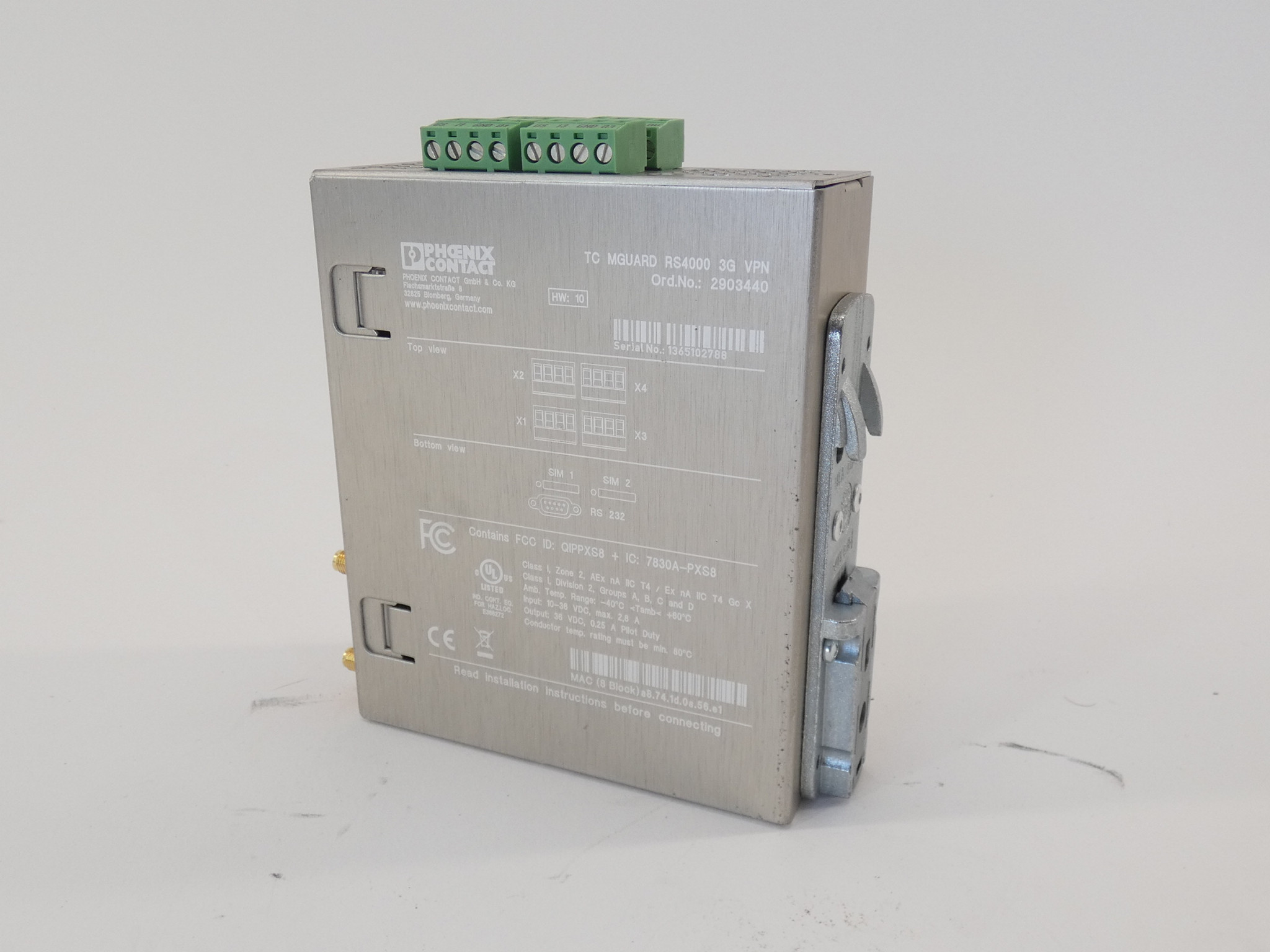 Phoenix Contact 2903440 Router TC Mguard RS4000 3G VPN Router – GPM Surplus