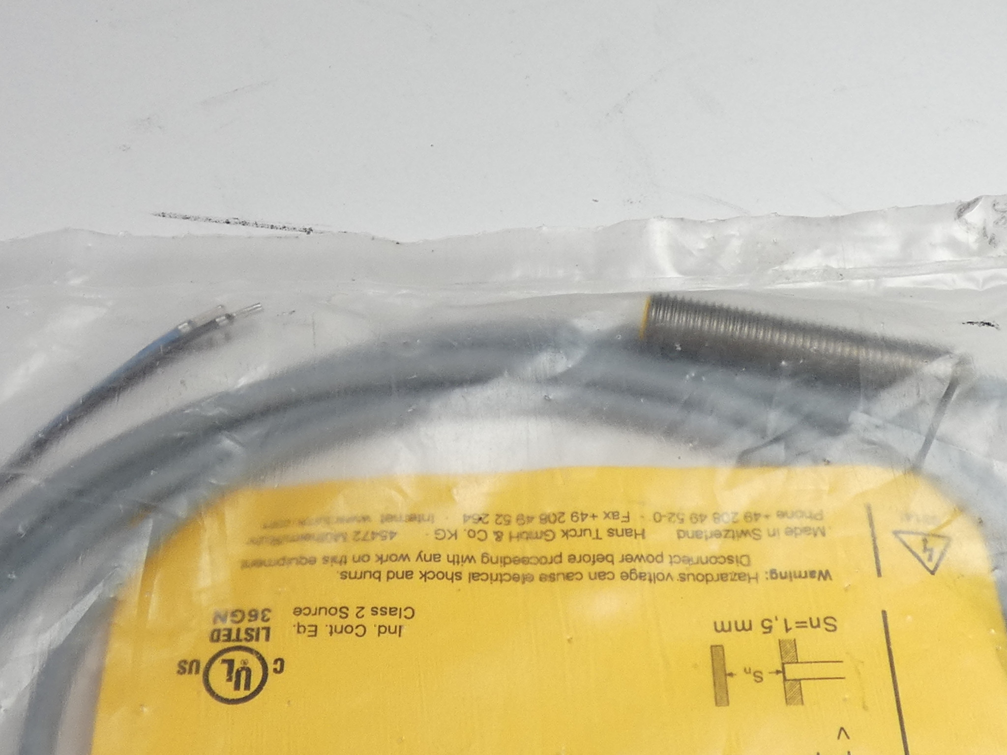 Turck Bi1.5-EG08-AP6X Inductive Proximity Switch Sensor 4602240 10 ...
