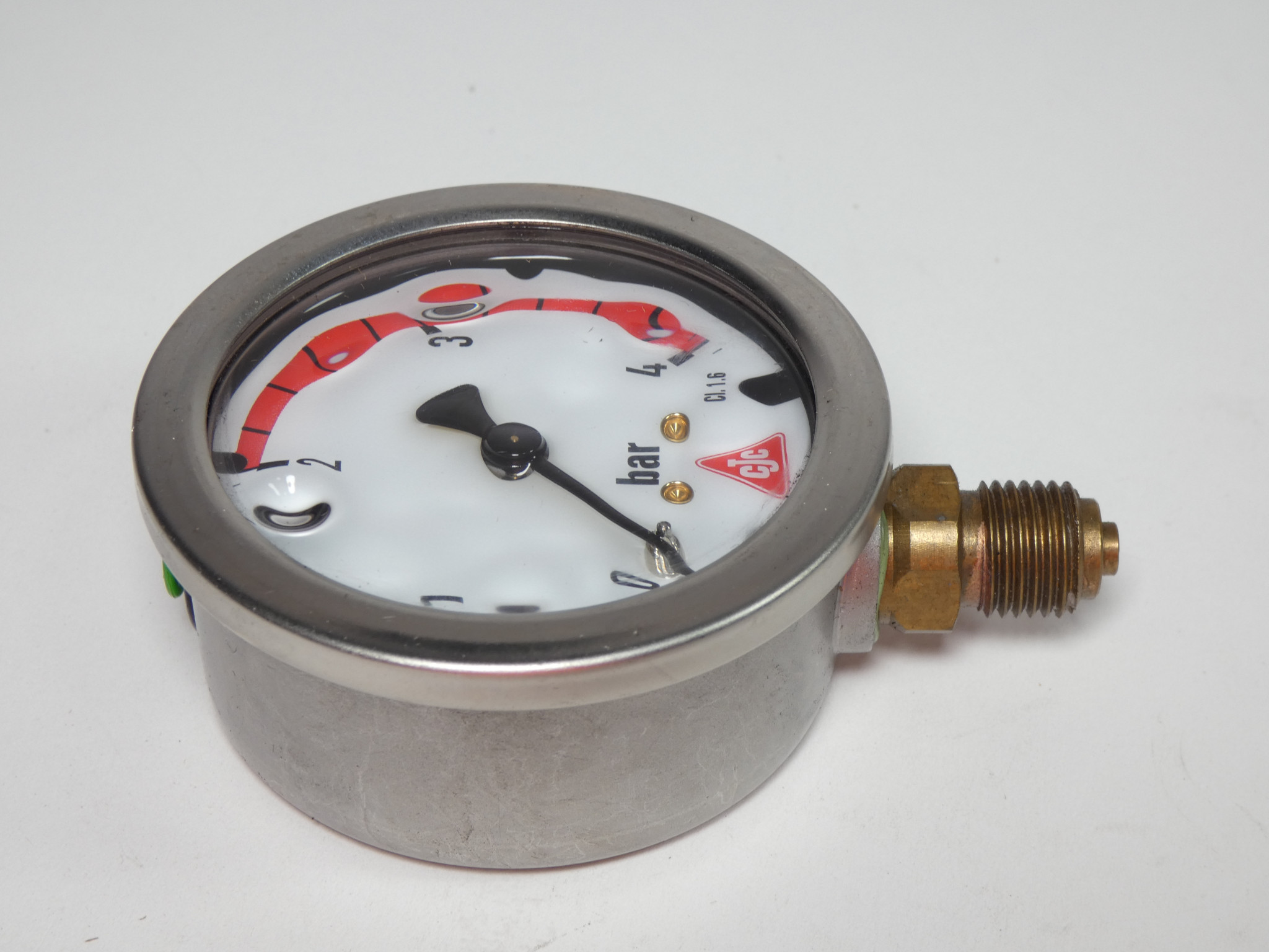 CJC Liquid Pressure Gauge 0-4 Bar Bottom Connection – GPM Surplus