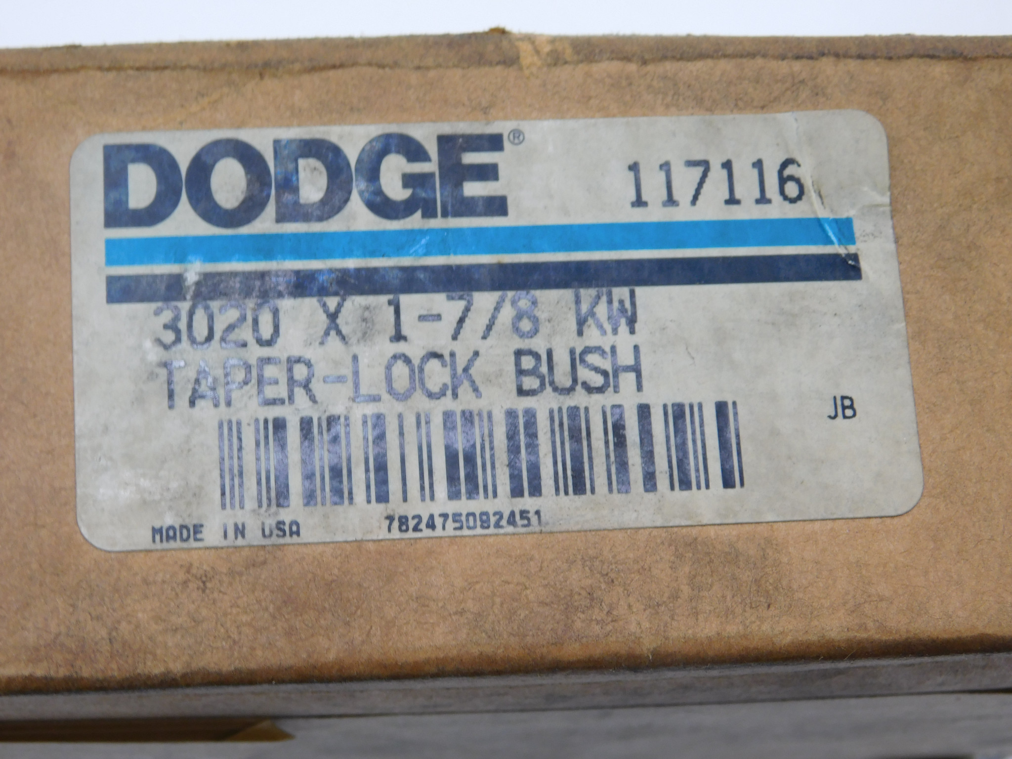 Dodge 117116 3020 Taper-Lock Bushing 1-7/8″ Bore – GPM Surplus