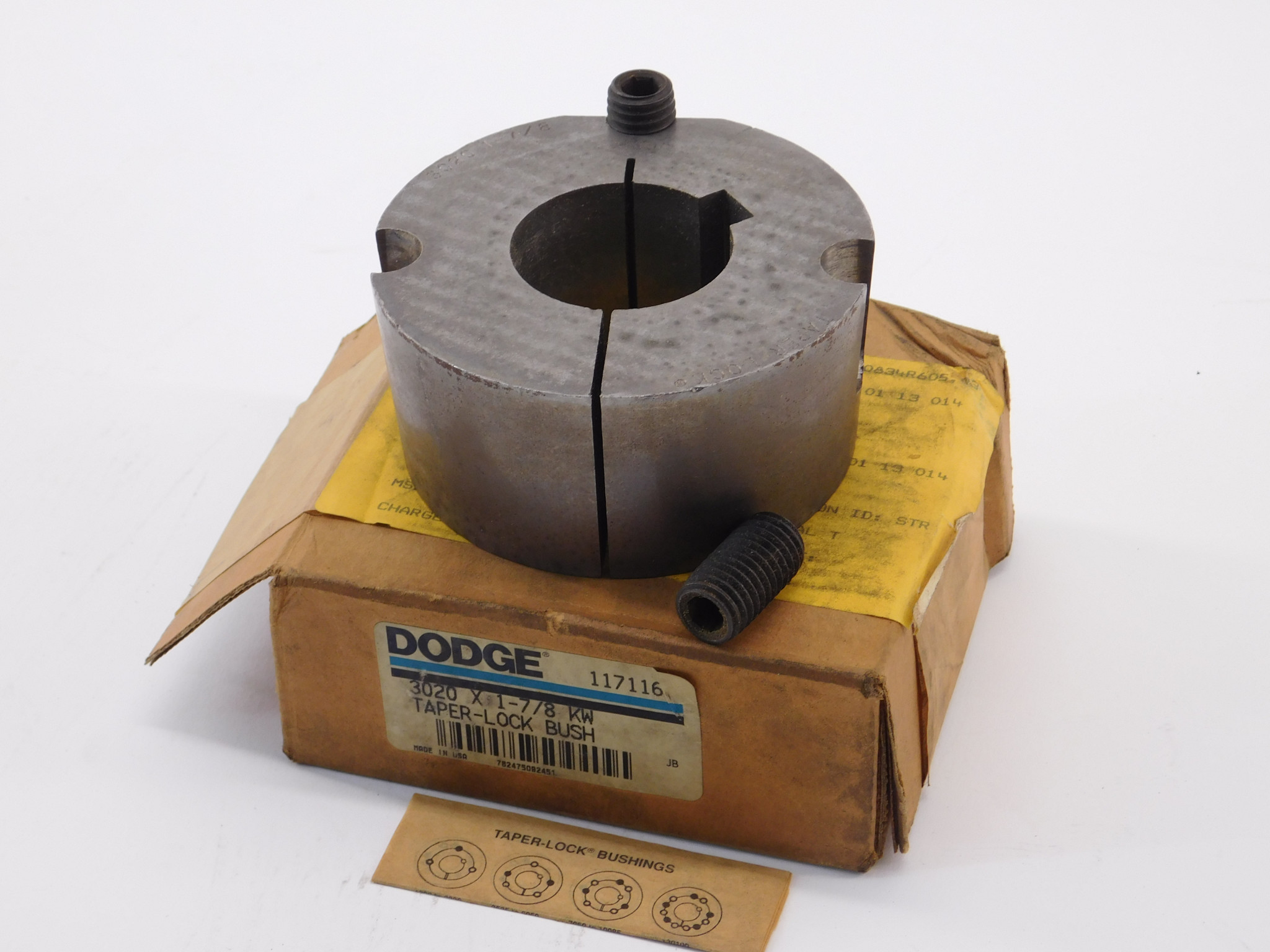 Dodge 117116 3020 Taper-Lock Bushing 1-7/8″ Bore – GPM Surplus